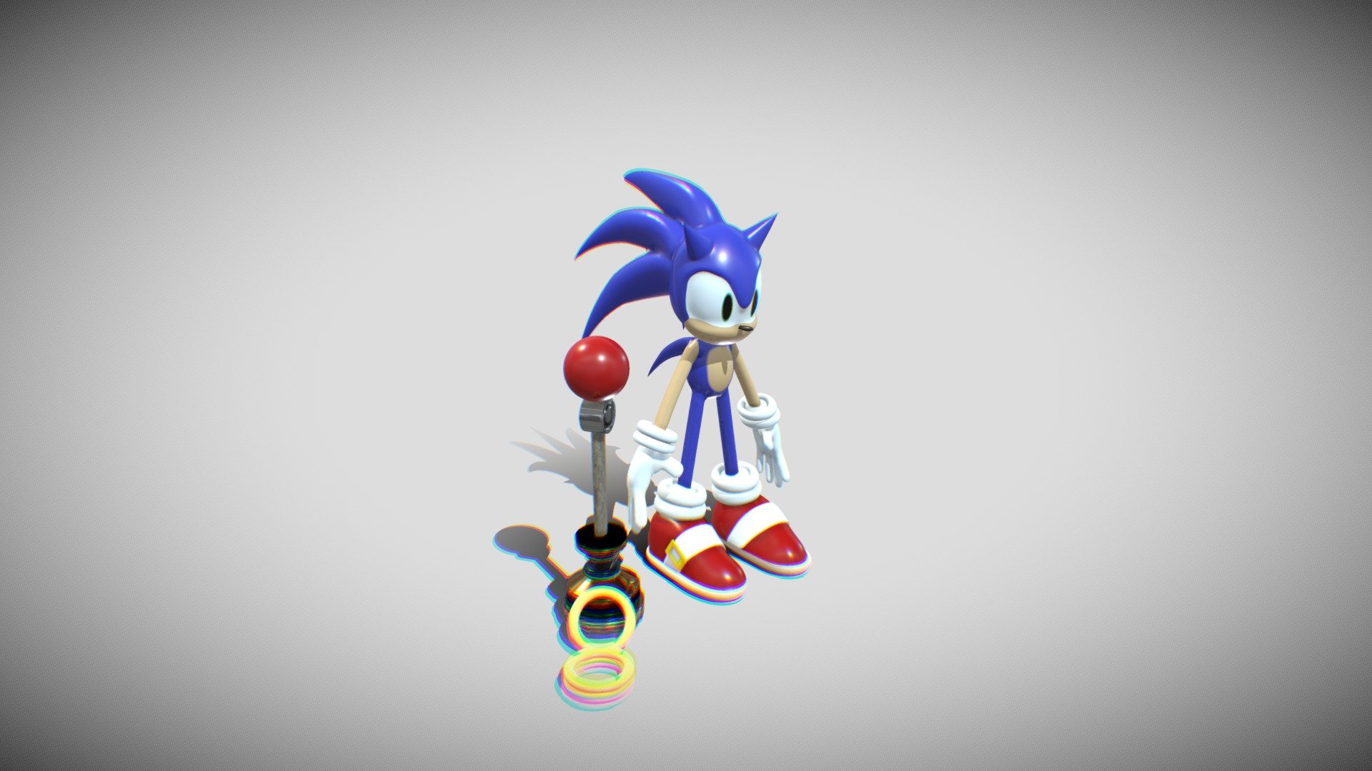 sonic 3D - Download Free 3D model by saricharaf16 [2cfc1af] - Sketchfab