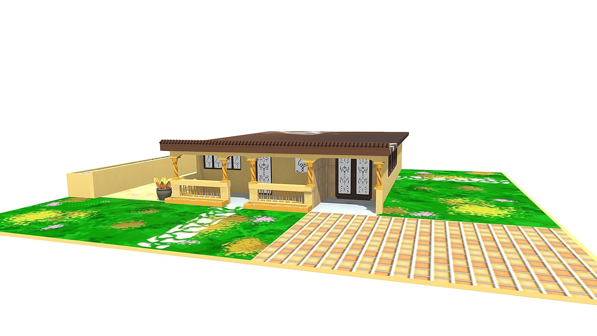 House in Ponce Puerto Rico - 3D model by valmoreds [2cfcadd] - Sketchfab