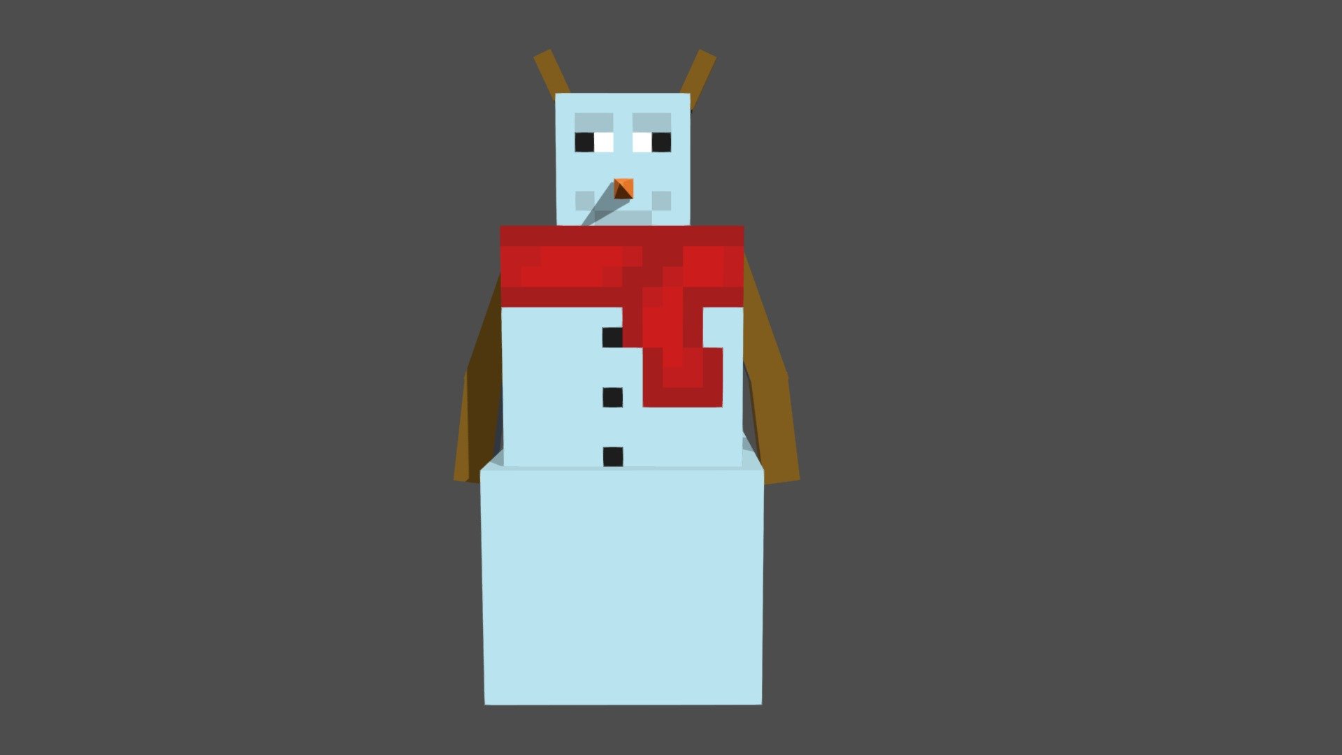 Snow man - 3D model by bruhbro22222 [2cfd660] - Sketchfab