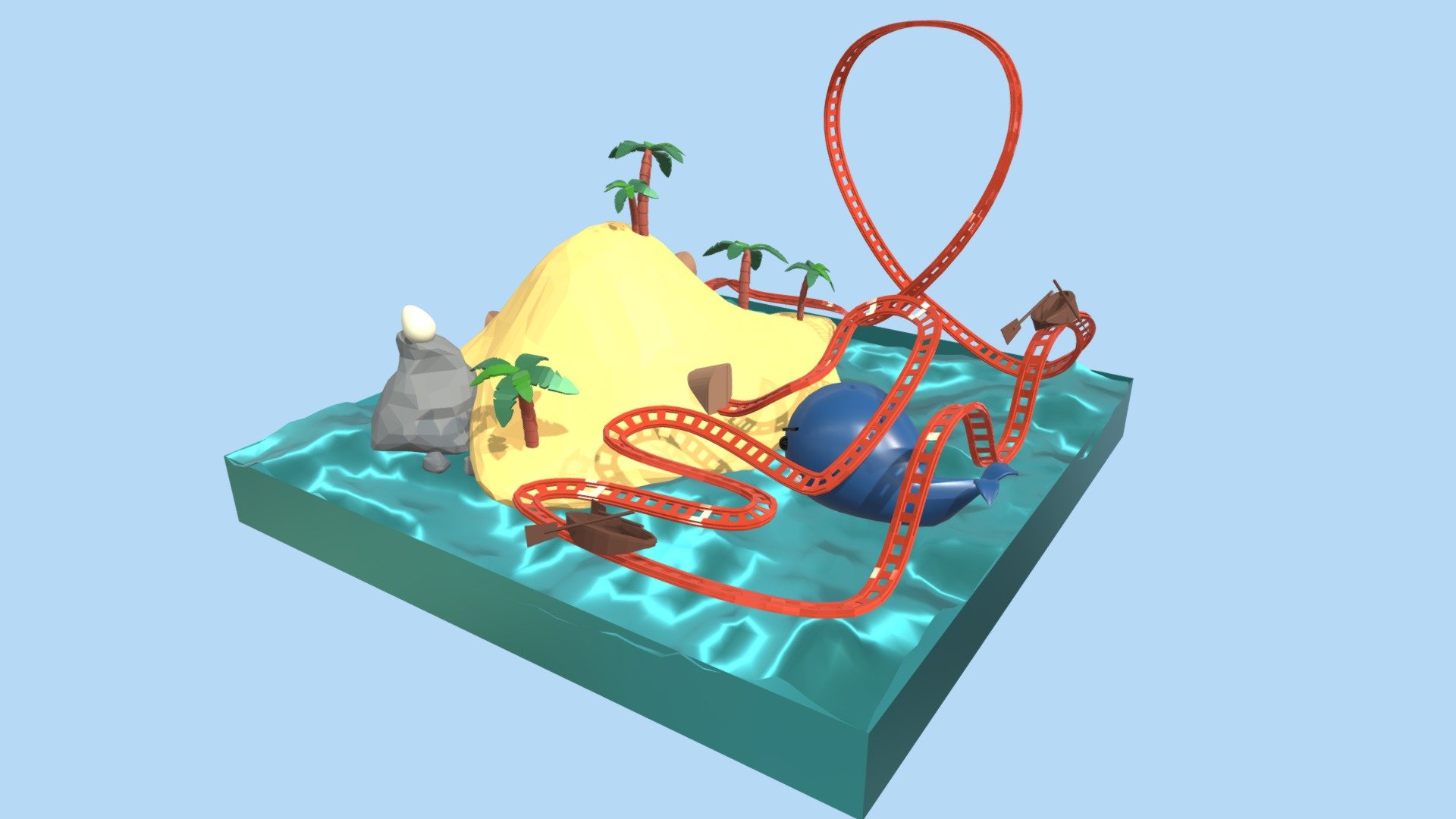 Efteling Sinbad - 3D model by phillvaessen [2cfefcd] - Sketchfab