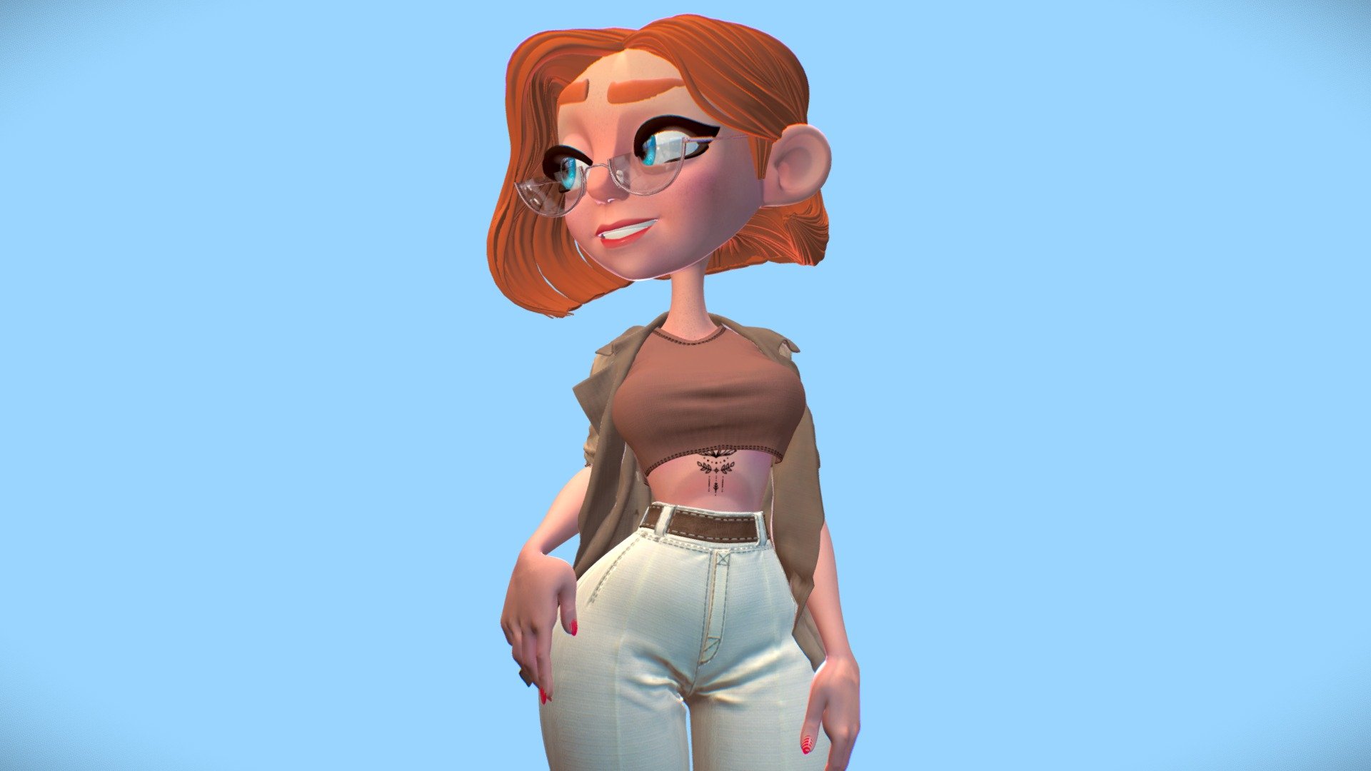 Female Character - Hailey - 3D model by Andrey Oliver ...