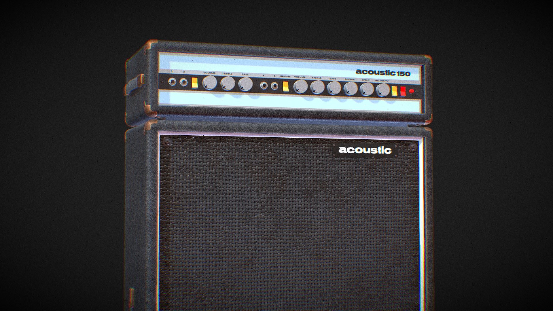 Acoustic 150 Guitar Tube Amp and Cabinet - Buy Royalty Free 3D model by ...