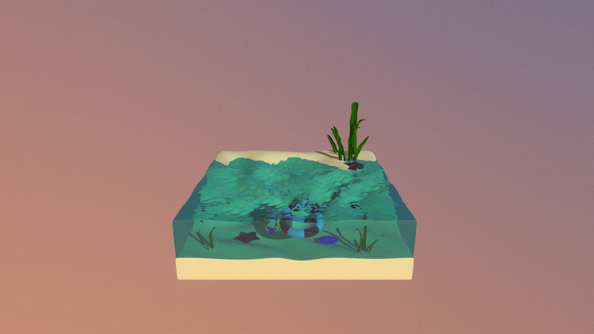 beach - 3D model by sun_ayrin [2d03efb] - Sketchfab
