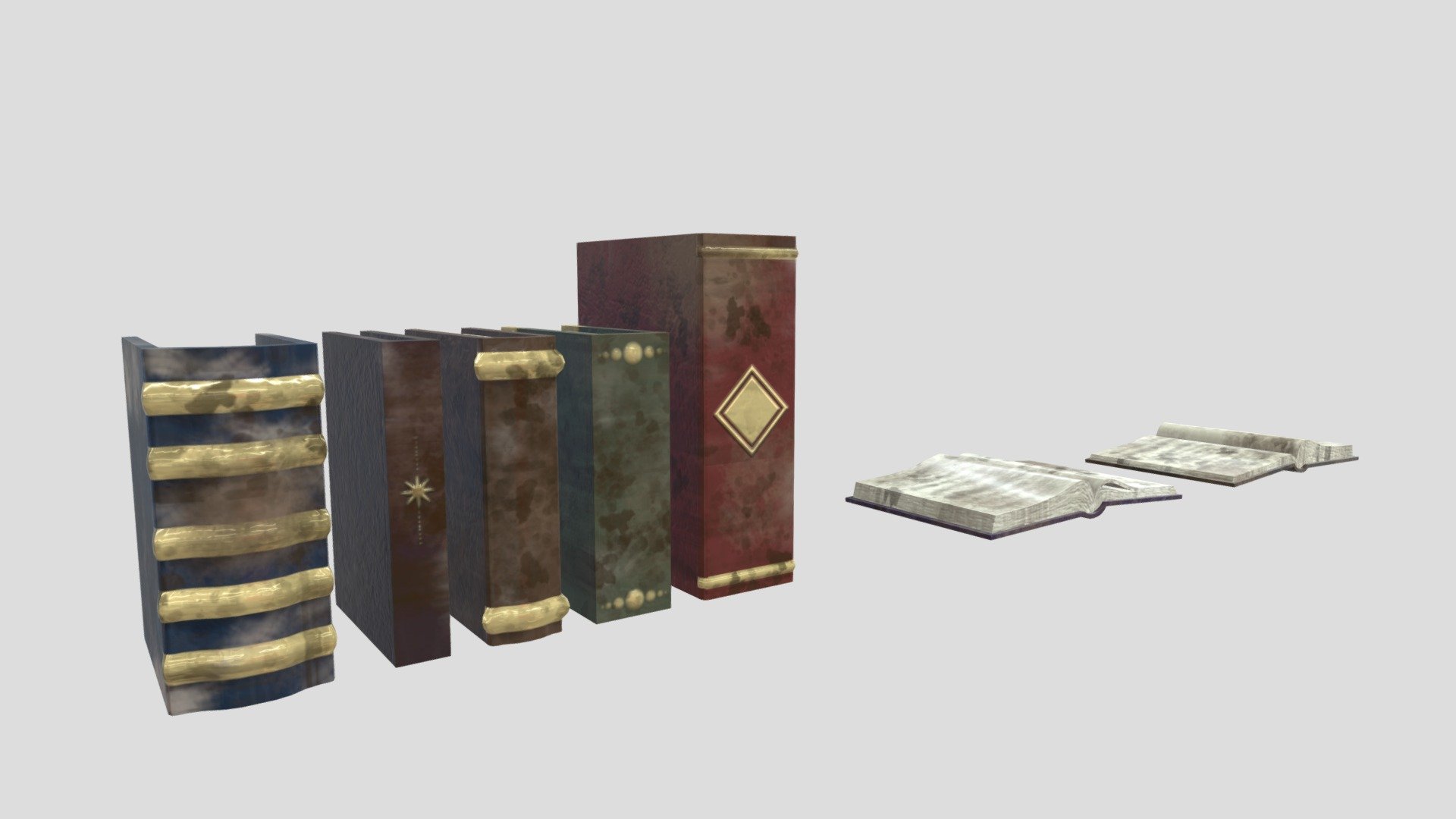 Books V2 - Download Free 3D model by Nicolet13_Art [2d05fc4] - Sketchfab