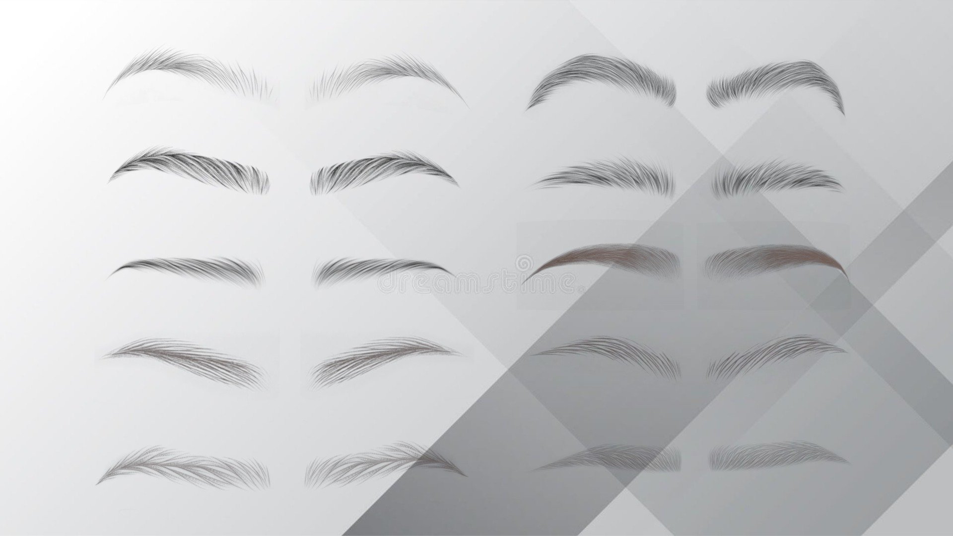 10 Eyebrow Pack 02 - Buy Royalty Free 3D model by Vincent Freelance ...