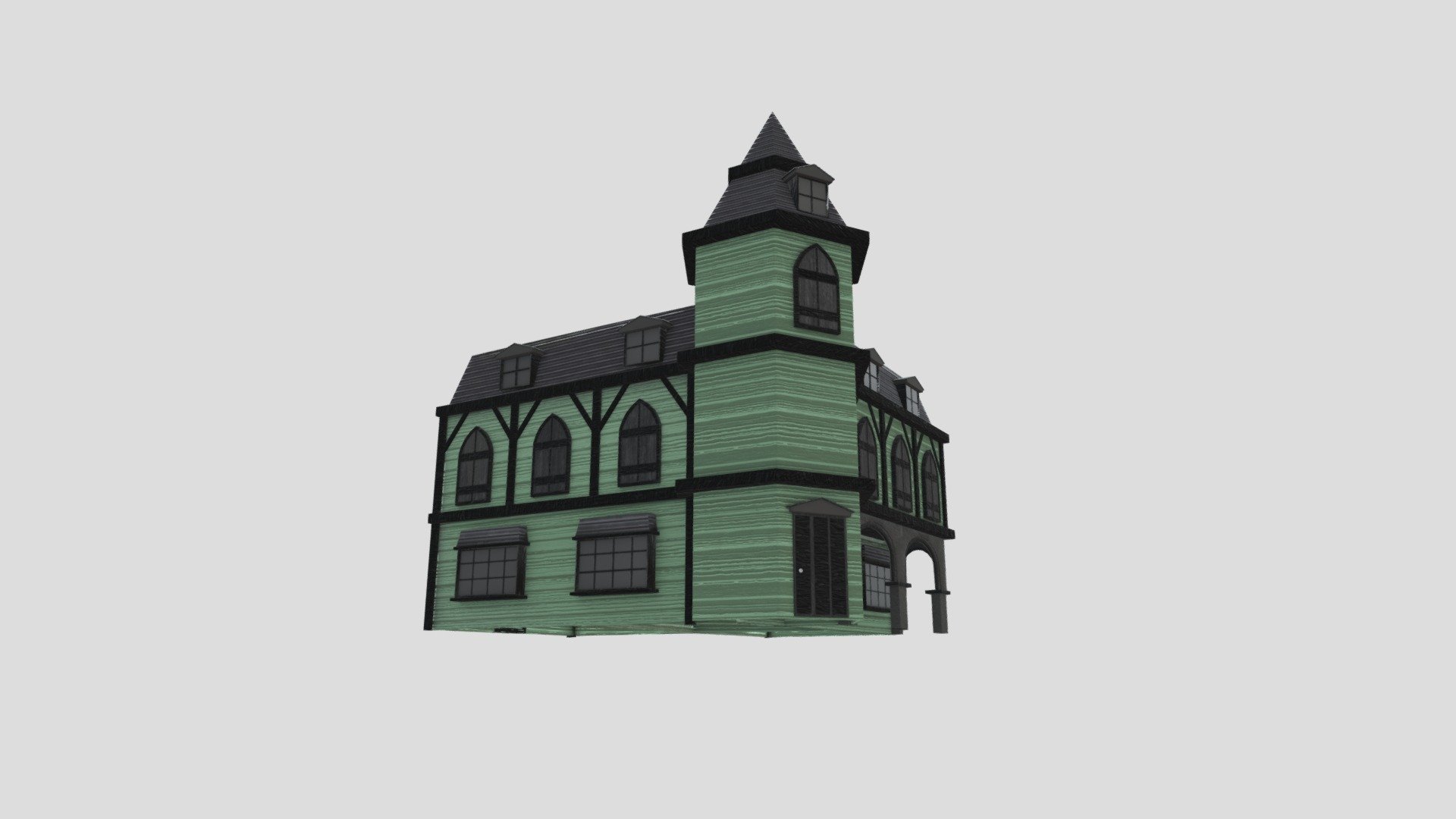Neo_Gothic_House - 3D model by adriana_cxp [2d084b2] - Sketchfab