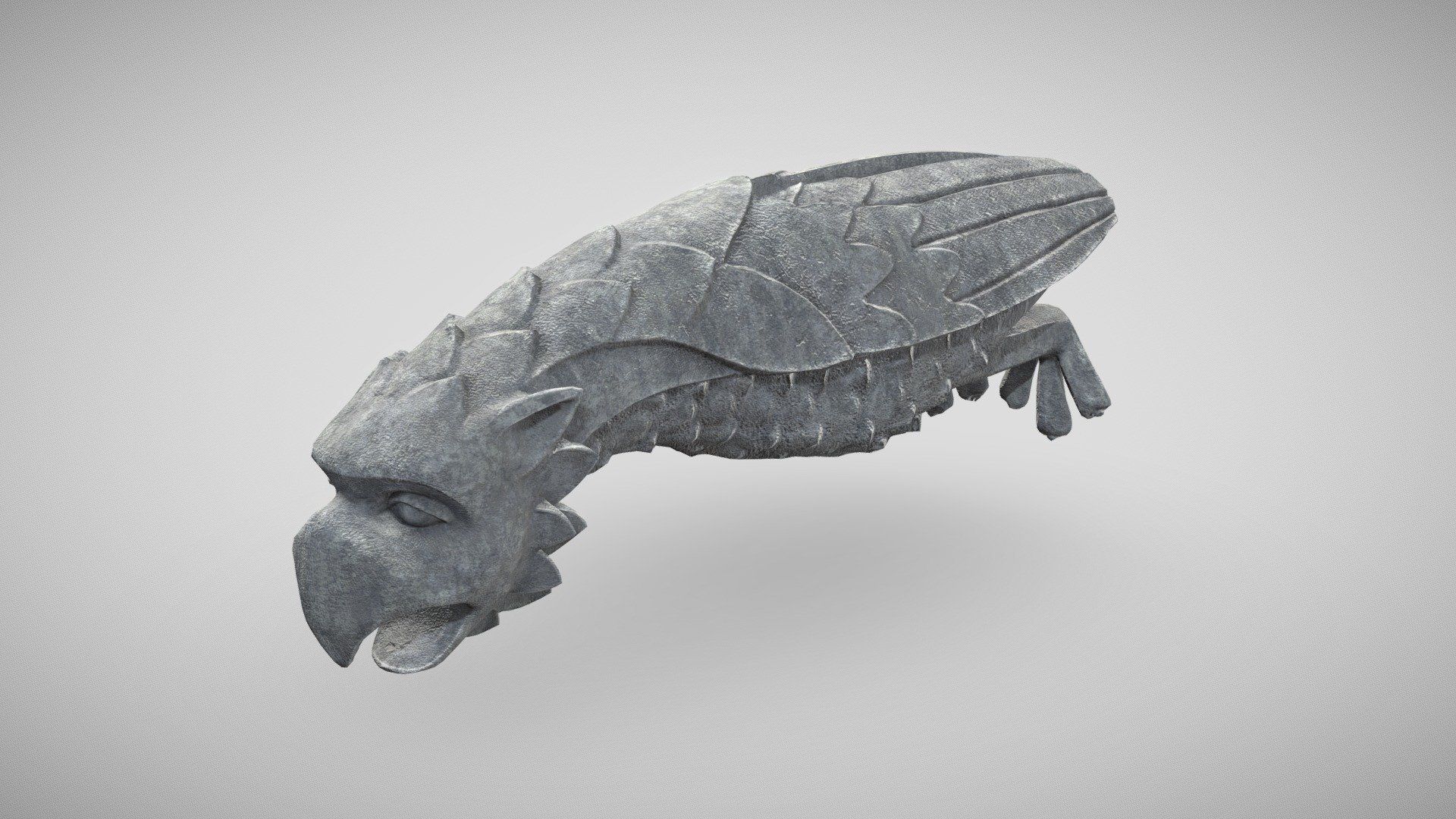 Waterspout Gargoyle "Owl Parrot" - Buy Royalty Free 3D model by pack&fi ...