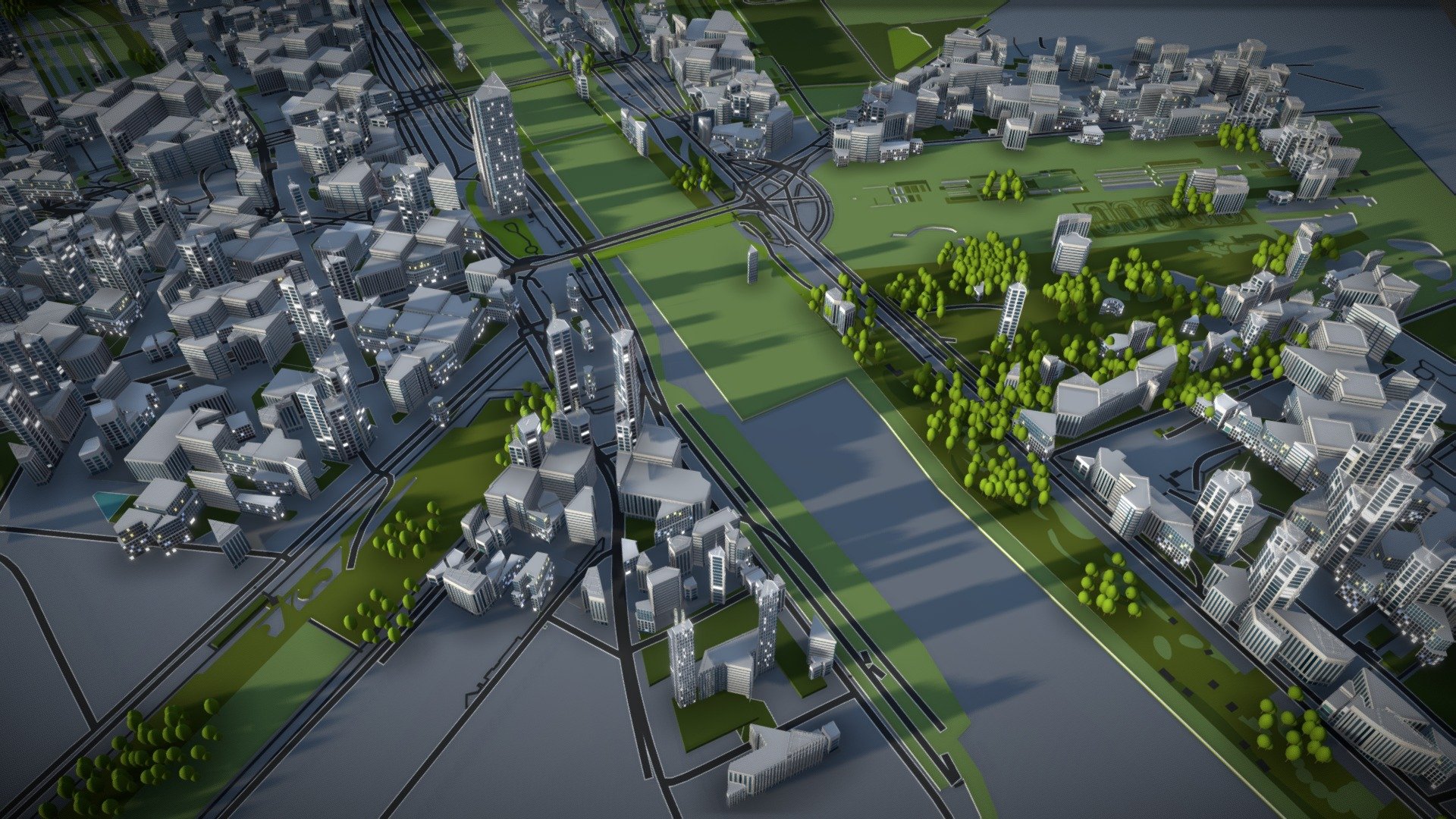 Generic City 001 WIP - 3D model by Giimann [2d0e509] - Sketchfab