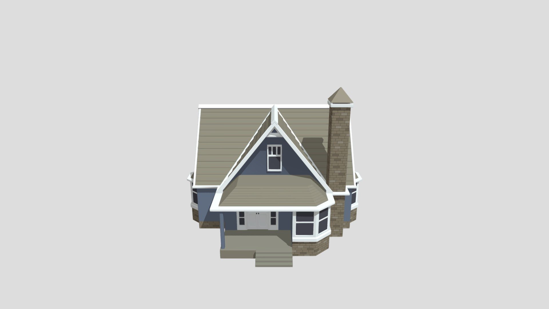 Simple Residential House - Download Free 3D model by mannawaliqbal ...