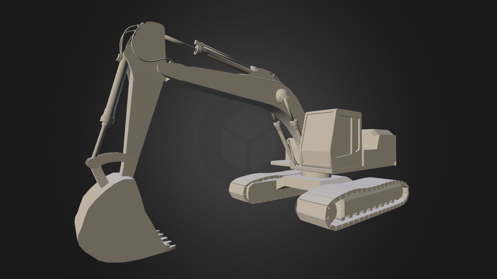 Excavator - 3D model by Mikołaj Spychał (@mikolajspy) [2d11328] - Sketchfab