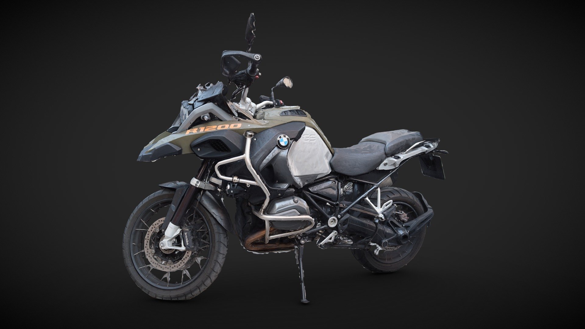 Motorbike BMW R-1200-GS - Download Free 3D model by AXL Visual & Design ...