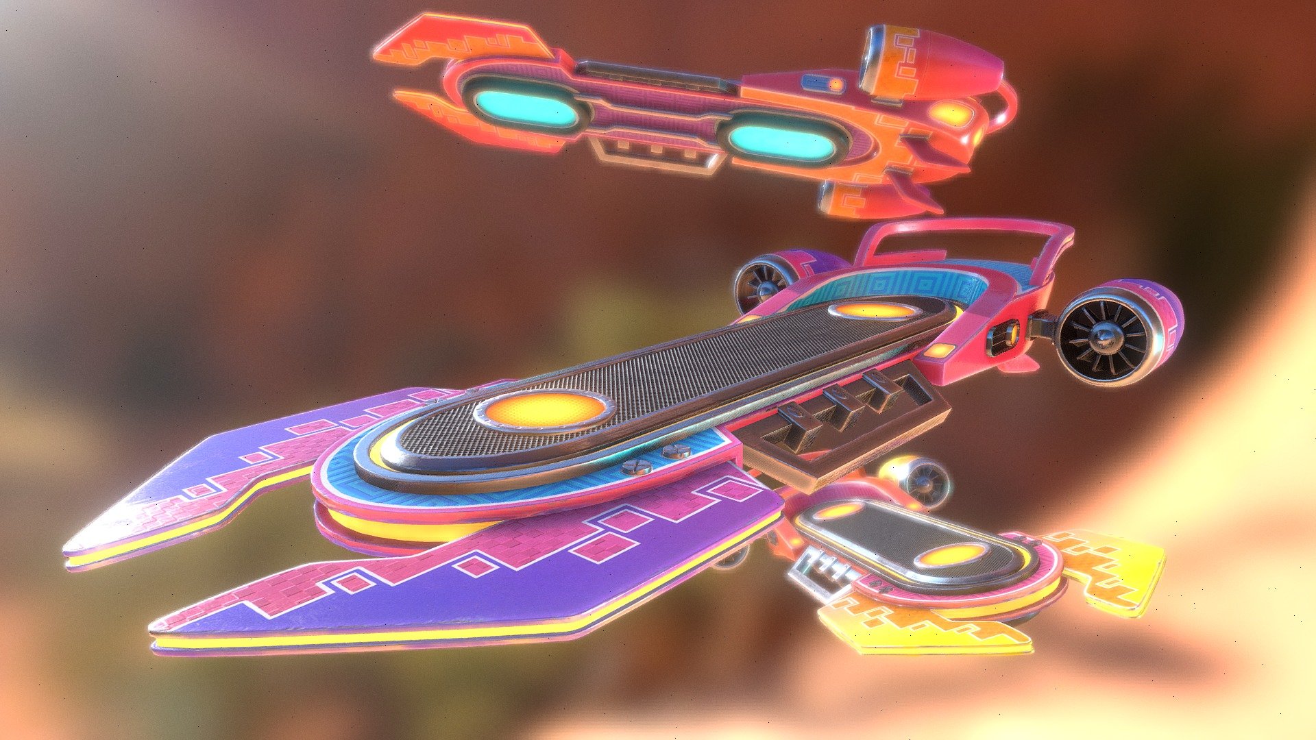 Hover Board - 3D model by JuegoStudio [2d12964] - Sketchfab