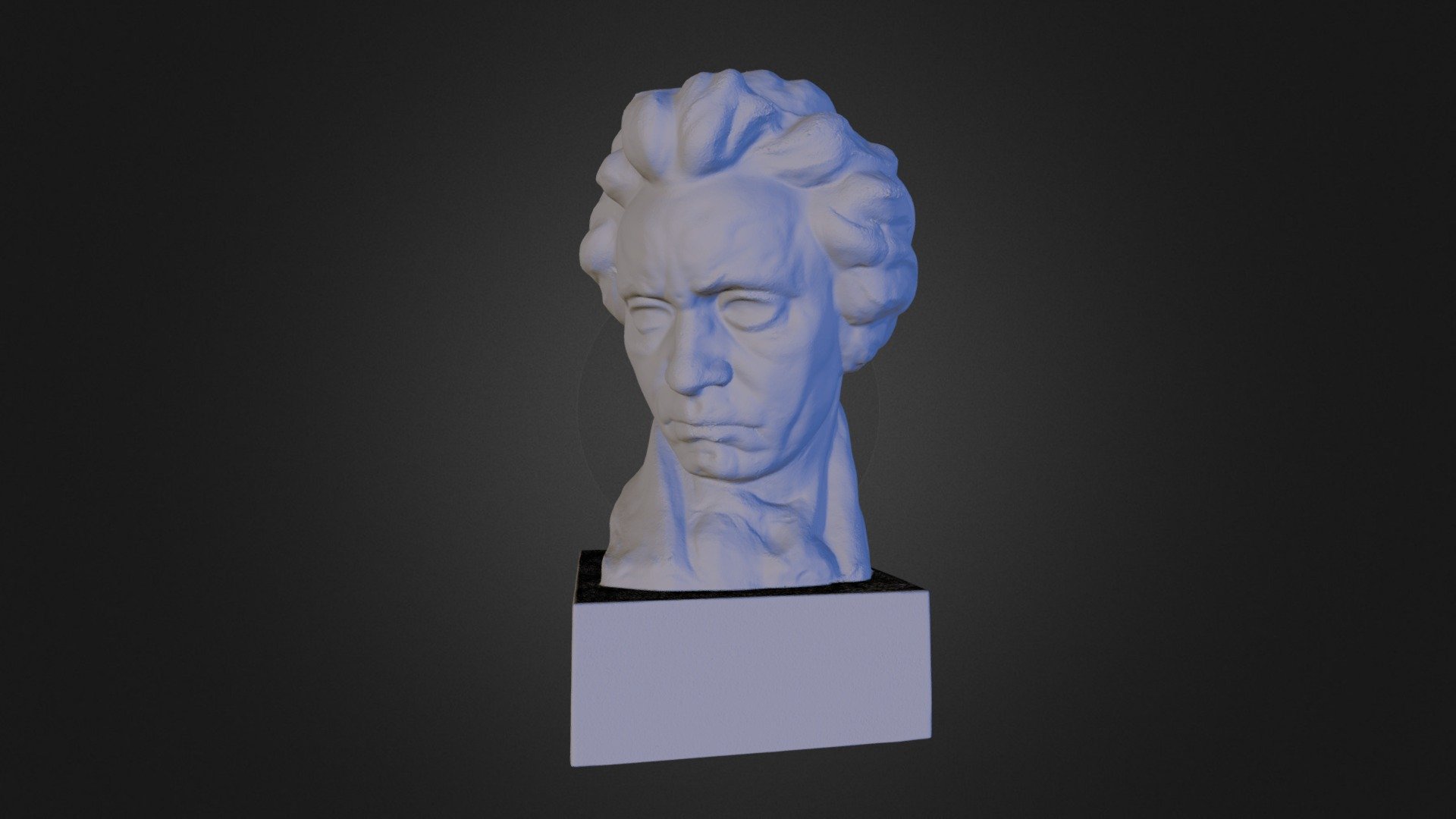 Beethoven Bust (3D printable) - Download Free 3D model by Victor ...