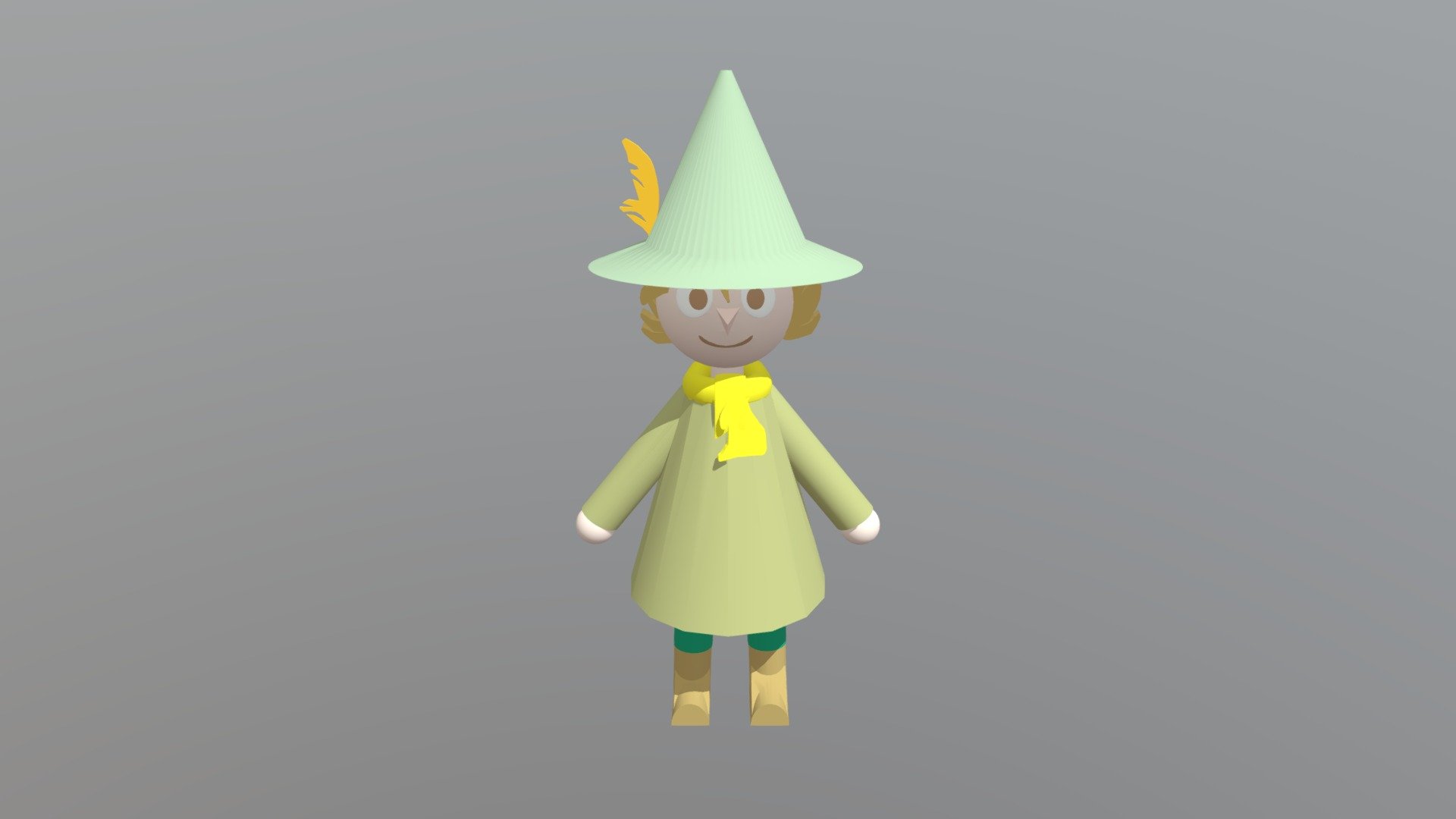 Snufkin - 3D model by Ariaex [2d13c8d] - Sketchfab