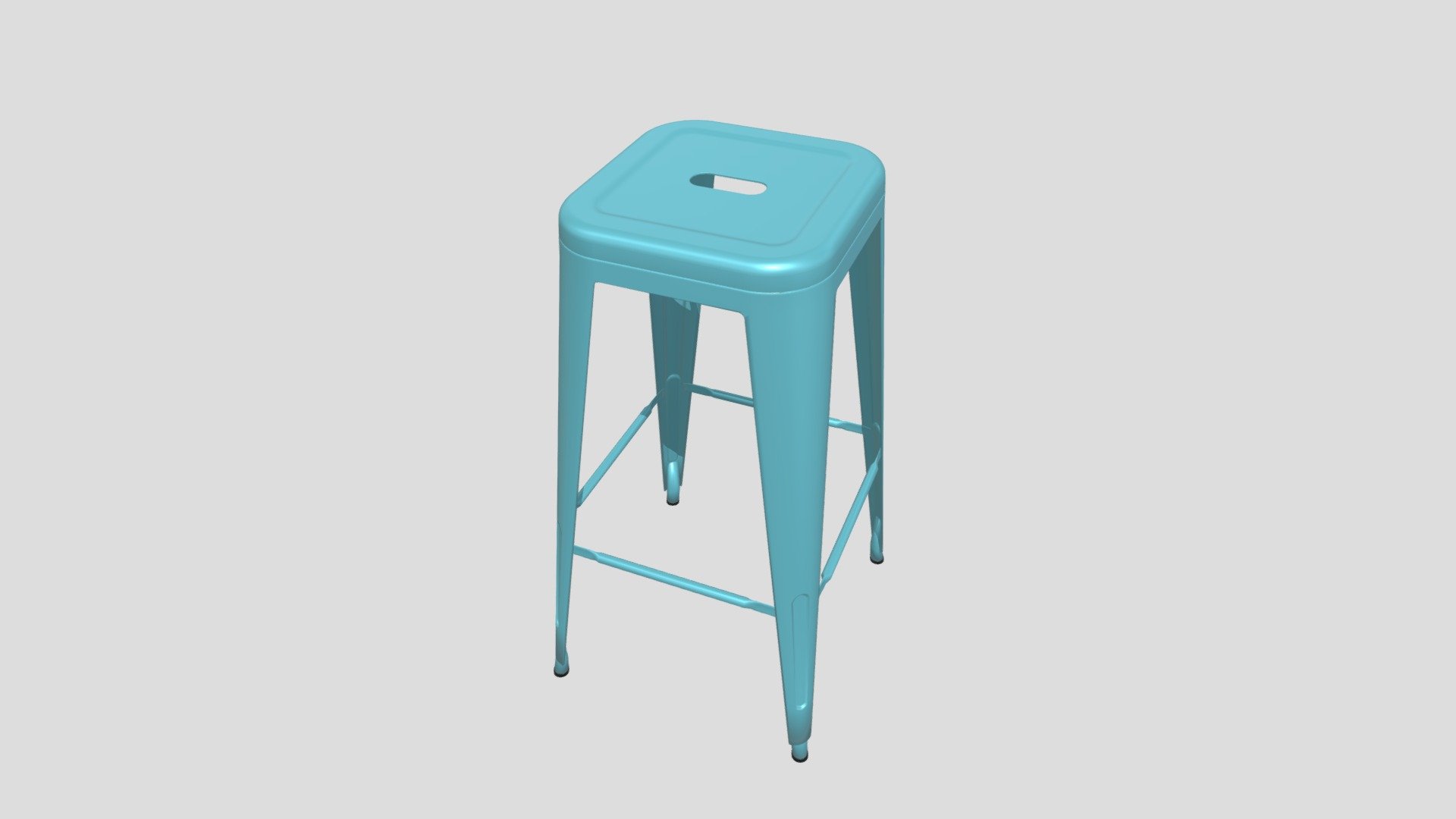 Turquoise stool - 3D model by Artistar3D [2d16be3] - Sketchfab