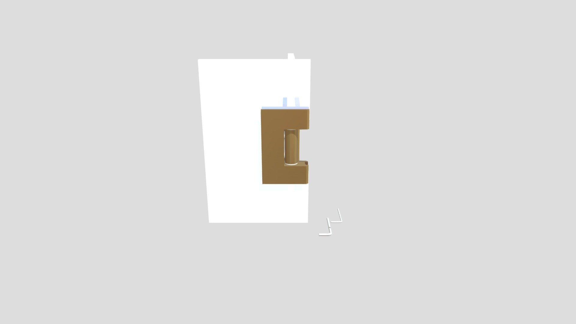 Door Hinge Animation 01 - 3D model by Orainic [2d16c9b] - Sketchfab