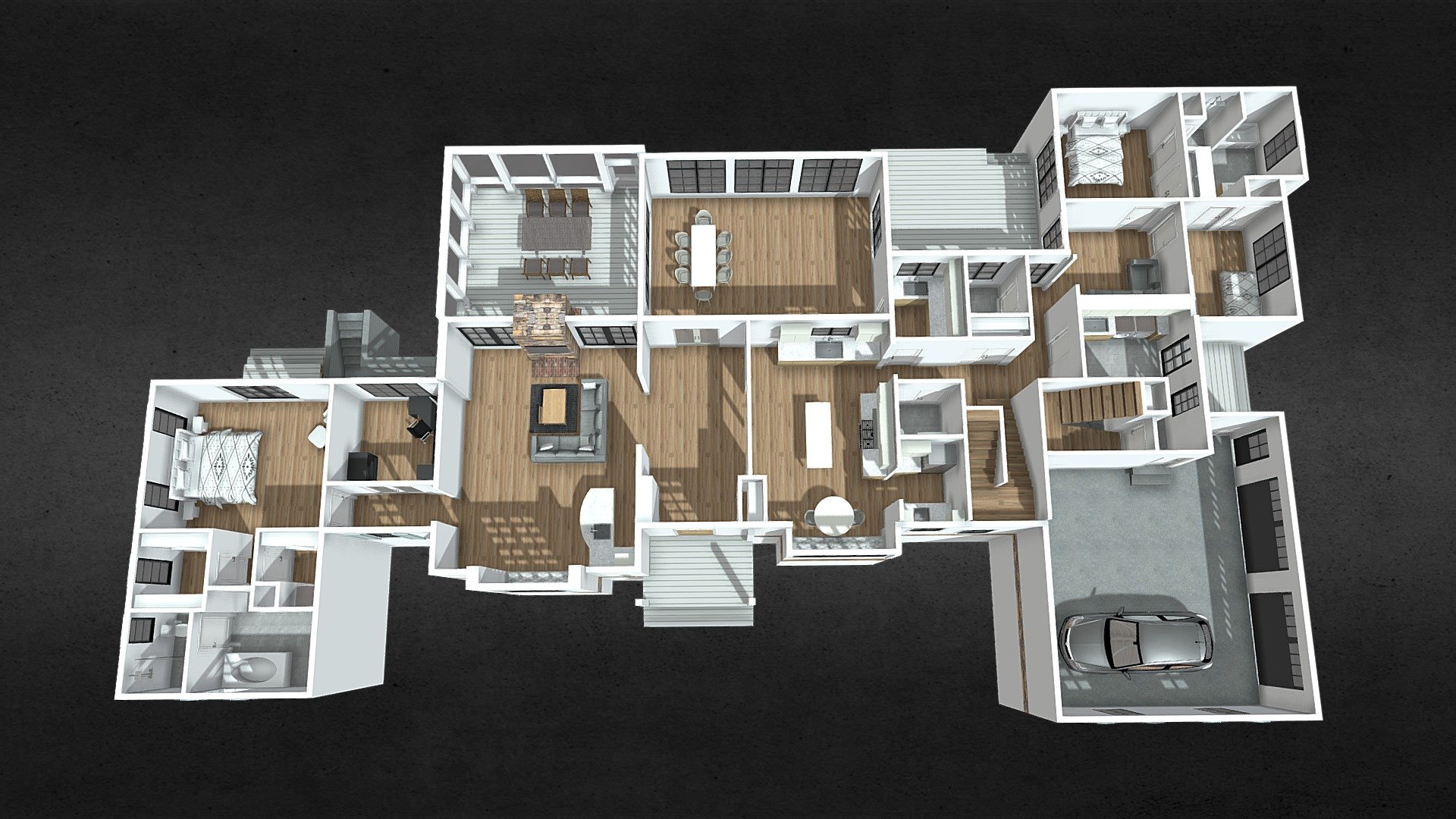Buchanan Floor Plan - 3D model by Render3DQuick [2d16ee7] - Sketchfab