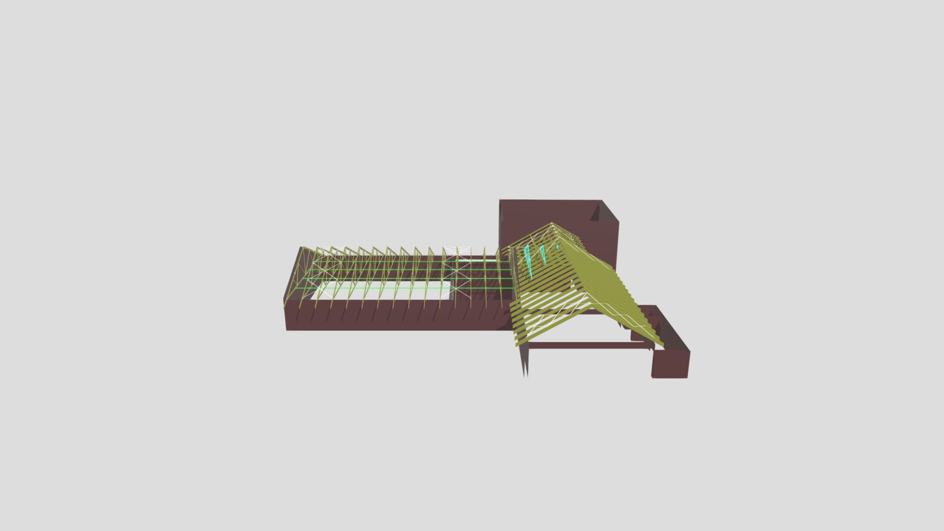House Horton Gable Roof Design - 3D model by Stefan_Fourie_Truss ...