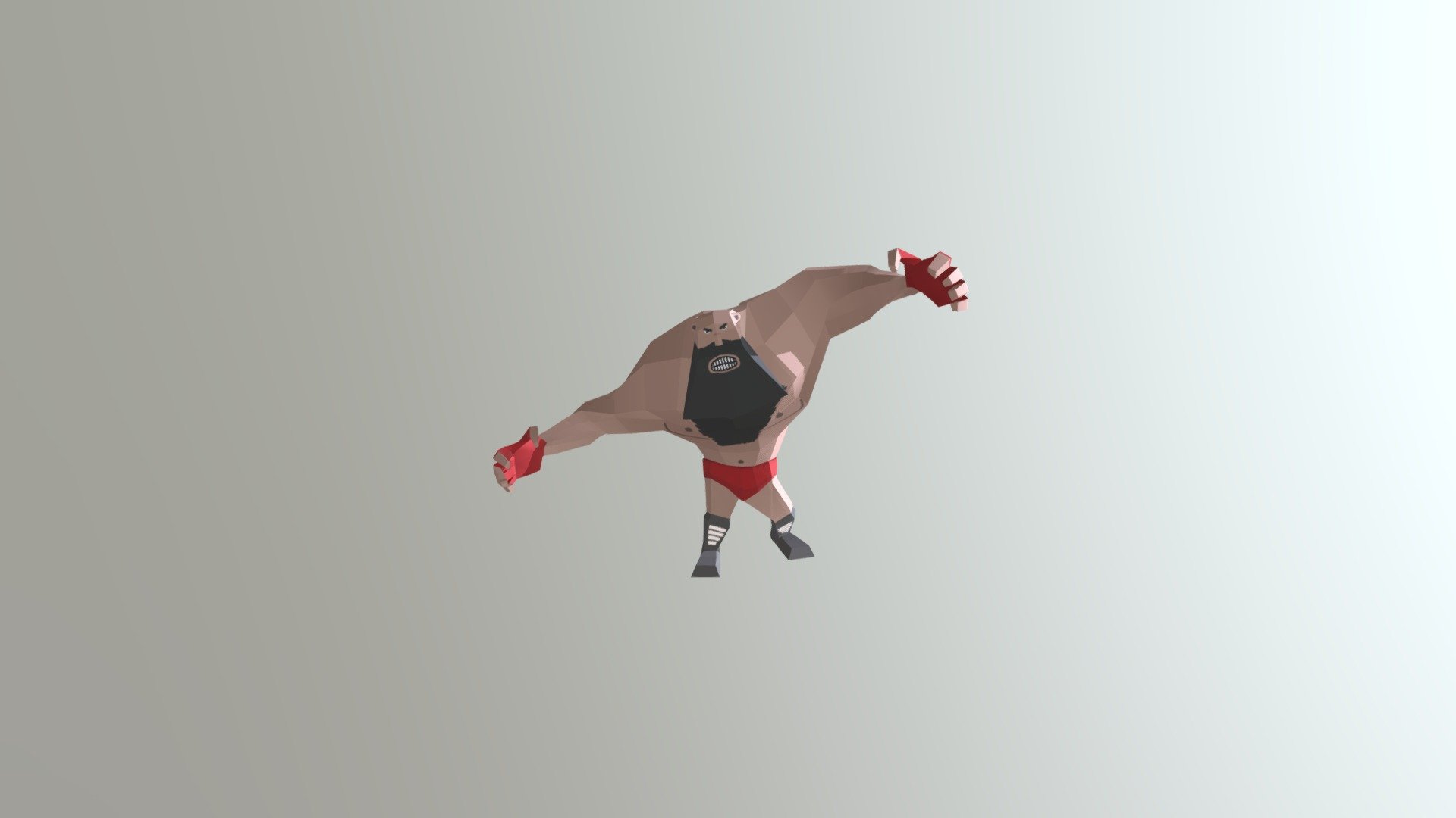Wrestler - animation - 3D model by Tooupi [2d1e43a] - Sketchfab