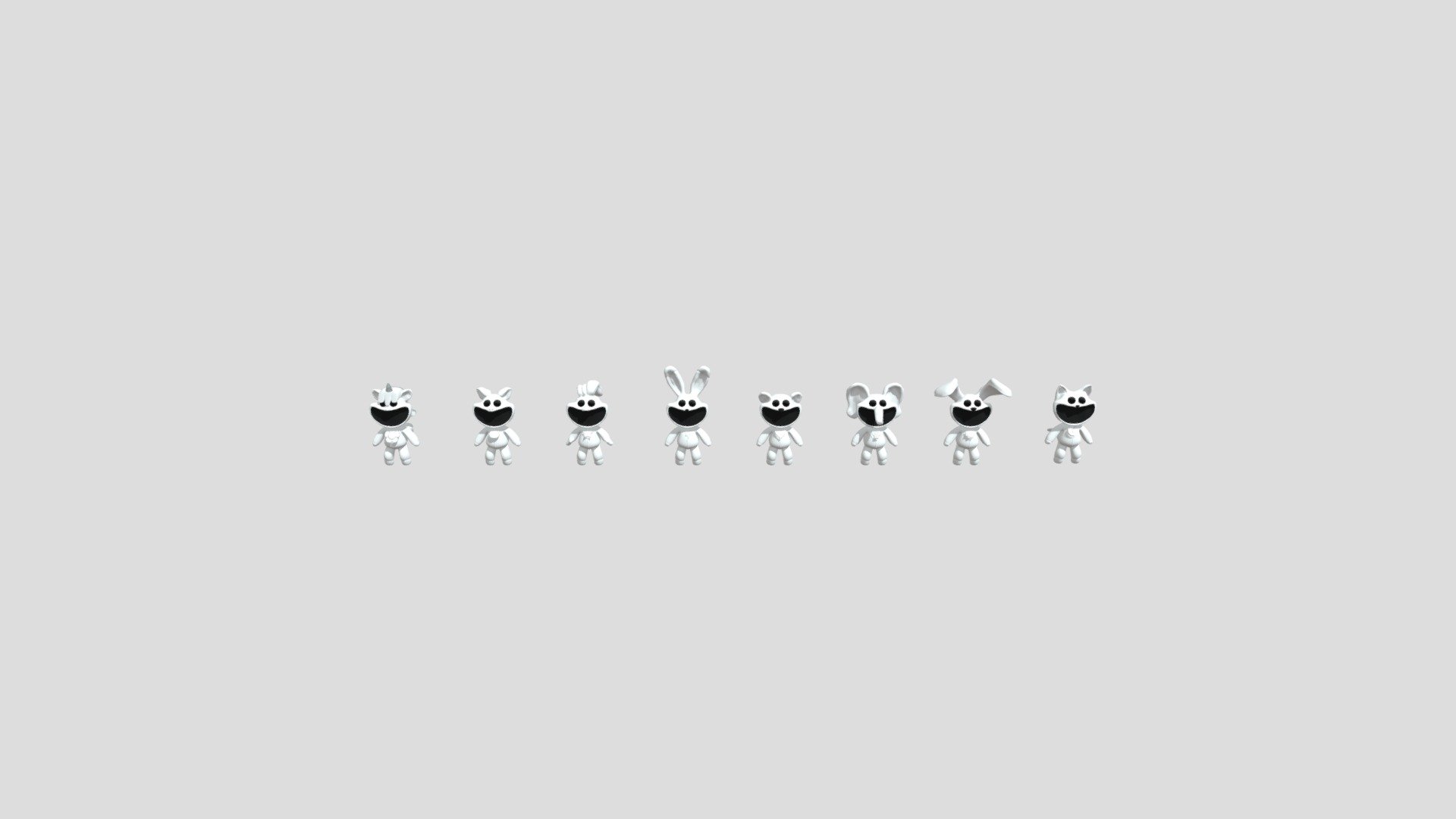 smiling critters - Download Free 3D model by lukica890 [2d1e6ca ...