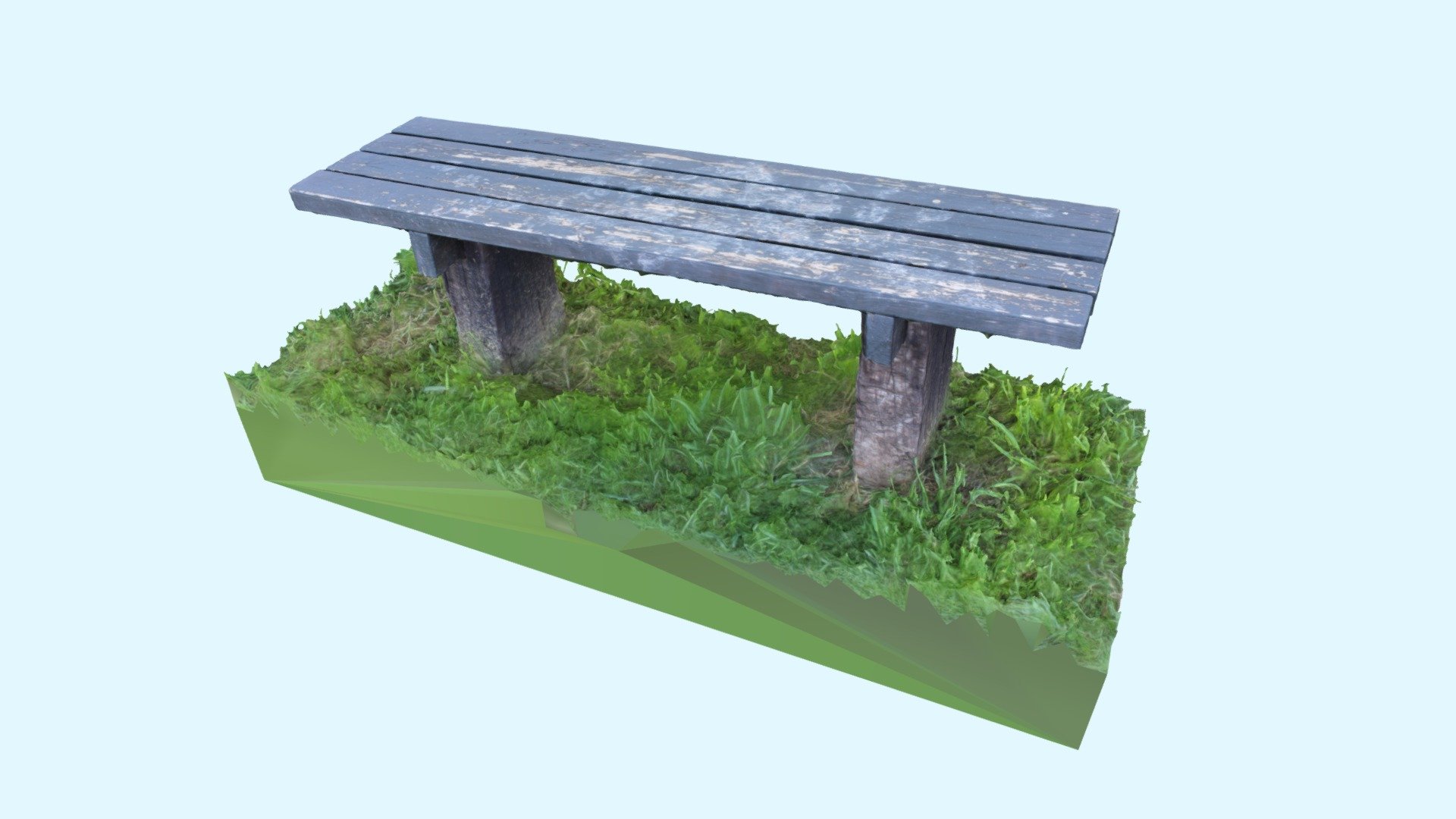 Marsh Street Bench - Download Free 3D model by Bob Currie (@mooreheadmodels) [2d1ecf7] - Sketchfab