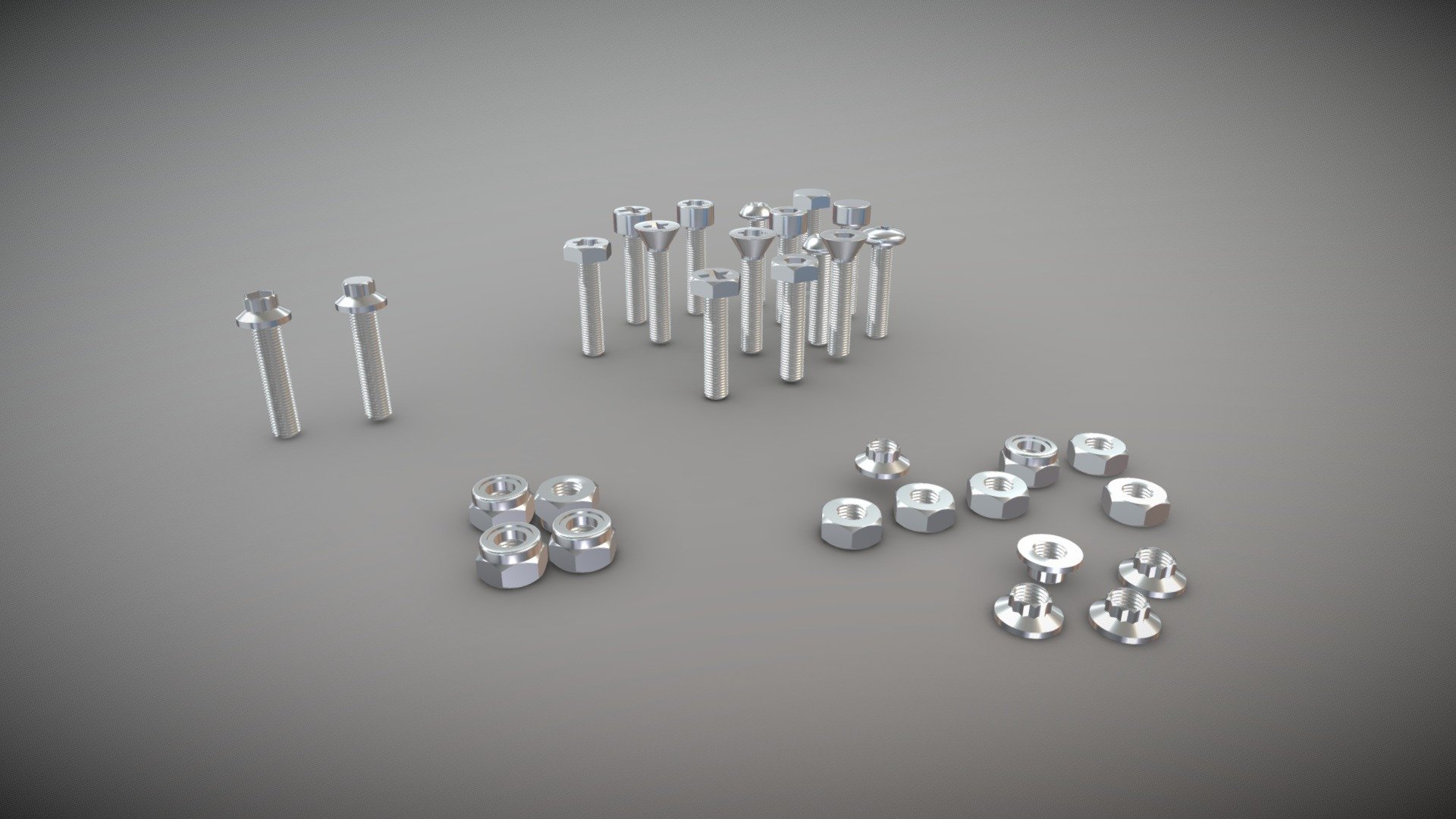 Bouten en moeren - 3D model by Stichting Consortium Beroepsonderwijs (@scb3d) [2d1f745] - Sketchfab