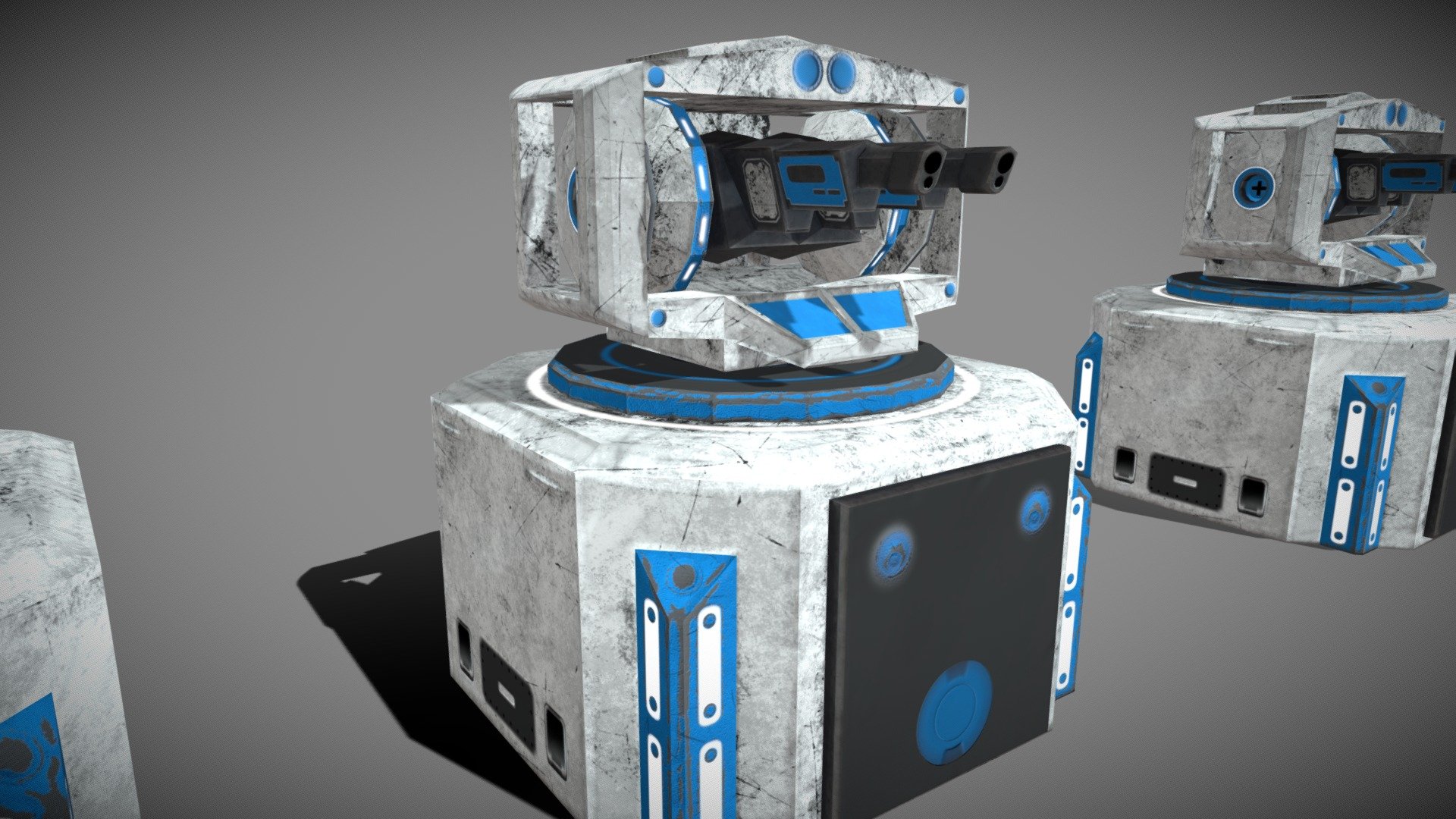 Sci- Fi_ Turret_2 - 3D model by MATTHEW-BROWN [2d2632d] - Sketchfab