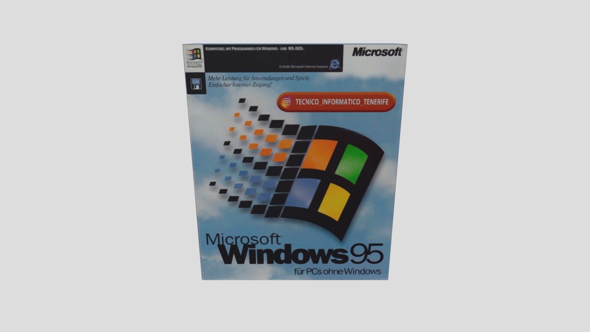 microsoft windows 95 Box 3D - 3D model by Ernesto Sanabria Gonzalez ...