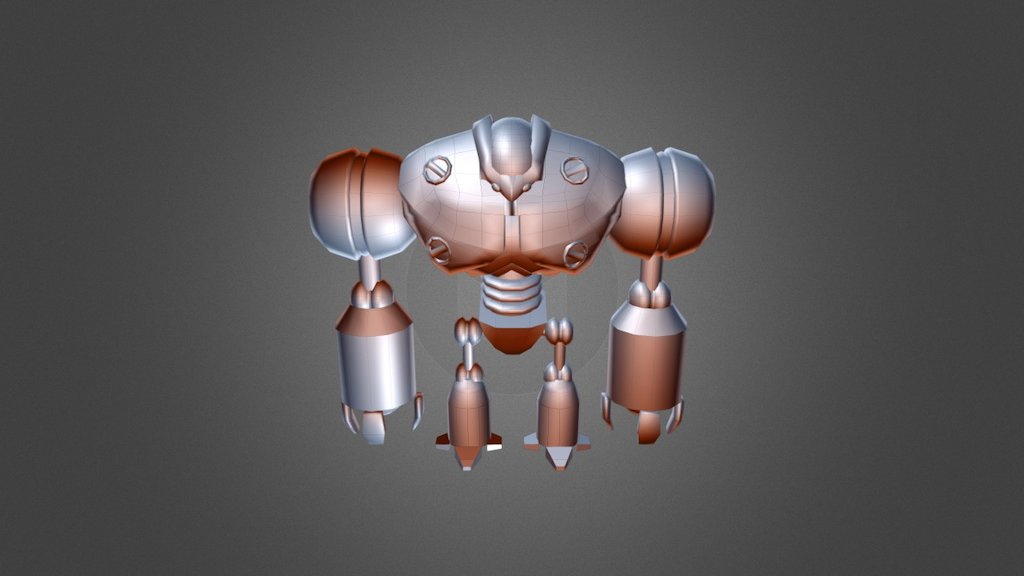 Robot 2 - 3D model by redninjaoffire [2d2b3a3] - Sketchfab
