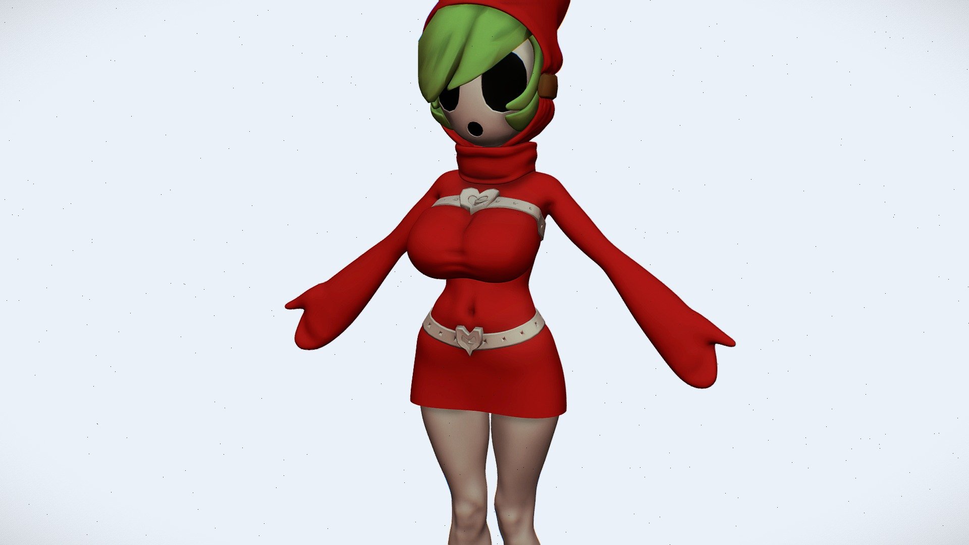 Super Mario Shy Girl