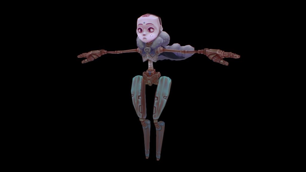 Robot Girl - 3D model by corralov [2d2f3c2] - Sketchfab