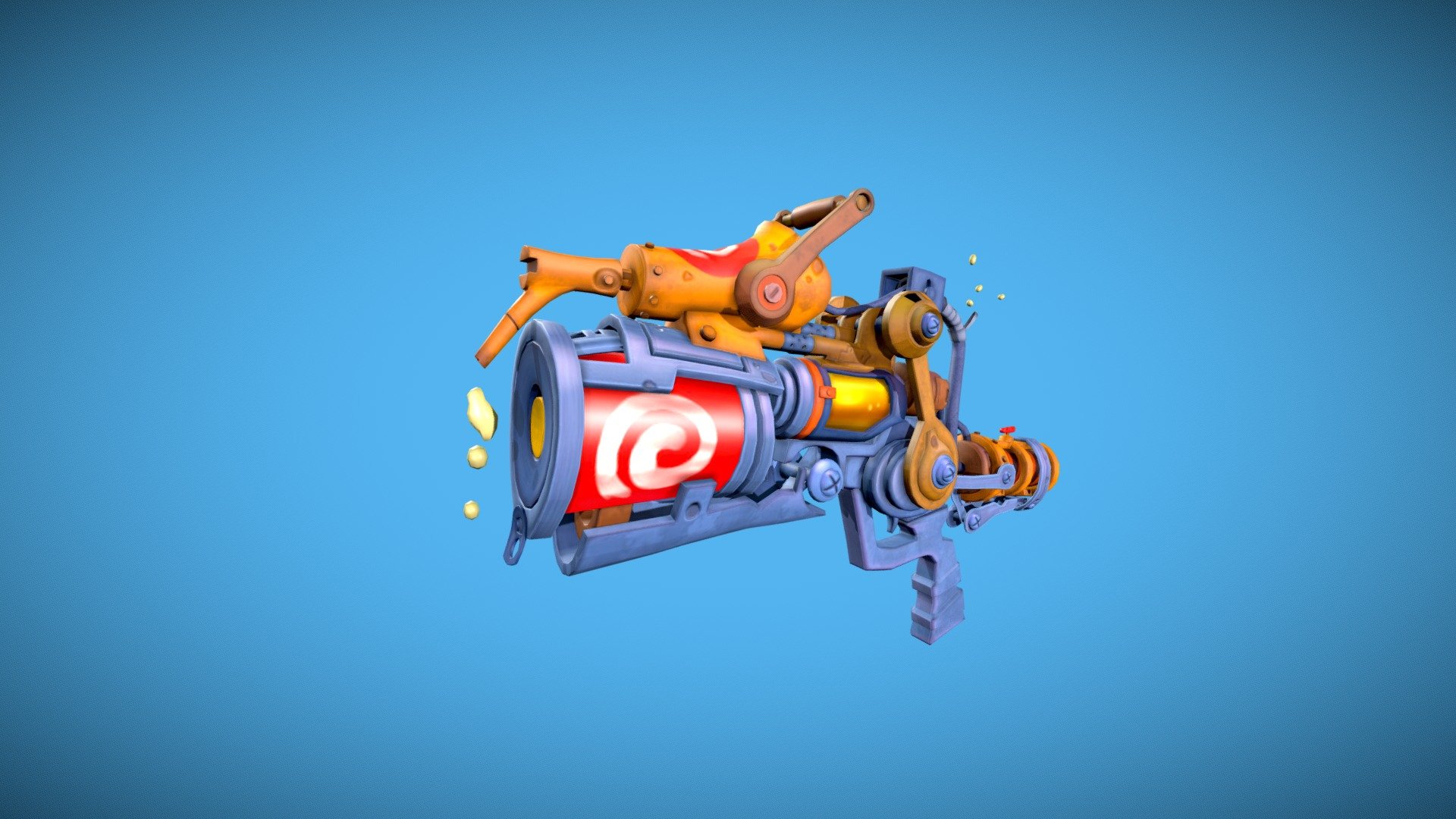 Stylized Gun - 3D model by Kirill Tsarenko (@kirill_tsarenko_art ...