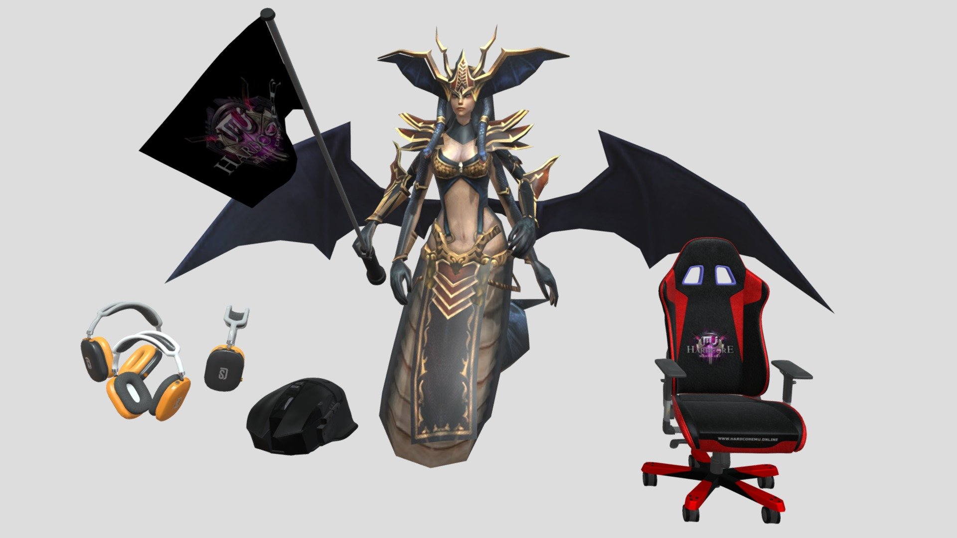 Medusa Pack Gamer - Mu Online - Download Free 3D model by CreadorDeMu ...