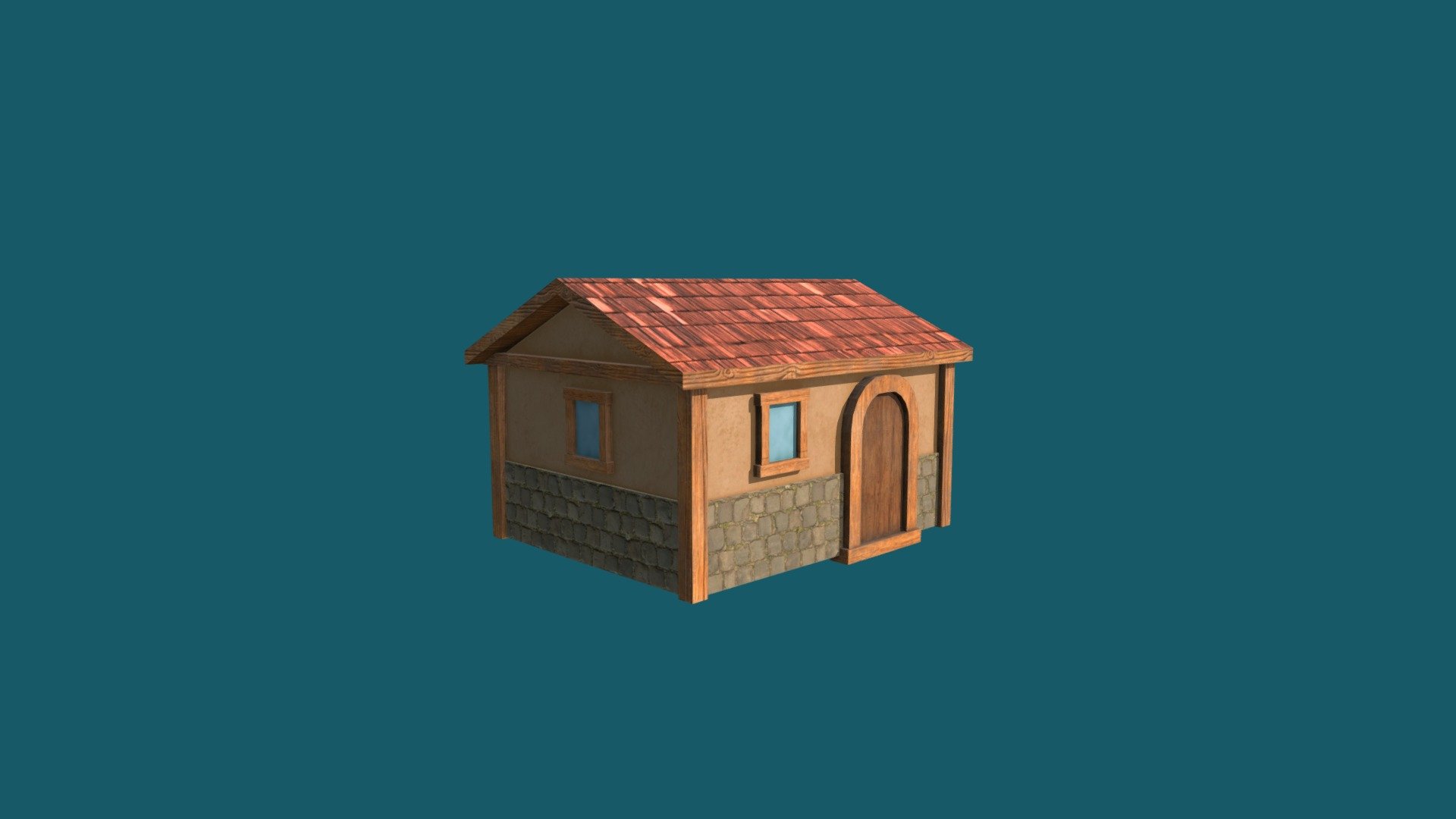 Simple Medieval Style House - Download Free 3D model by anthonyvanoo ...