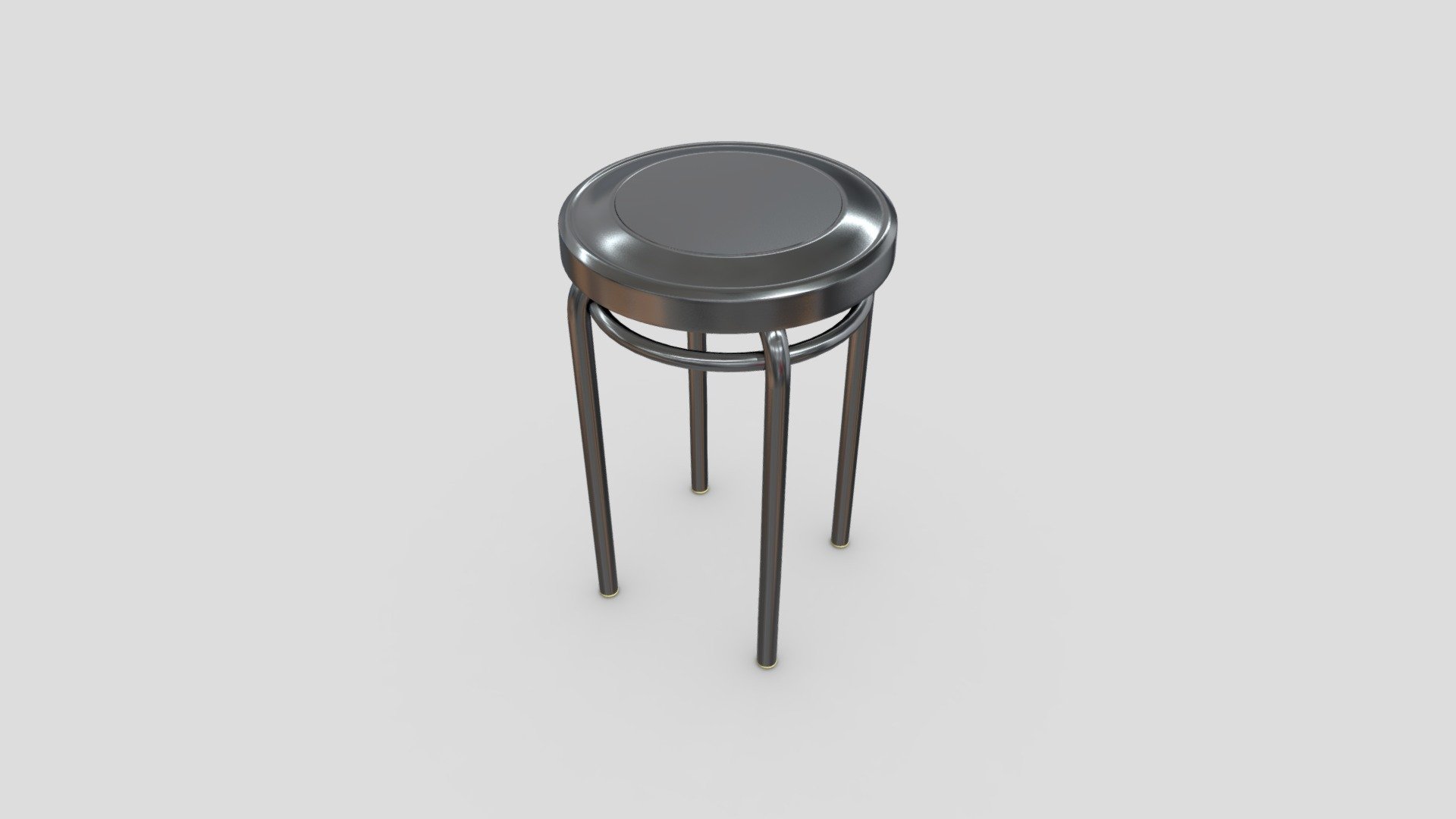 stainless round stool - Buy Royalty Free 3D model by interior model ...