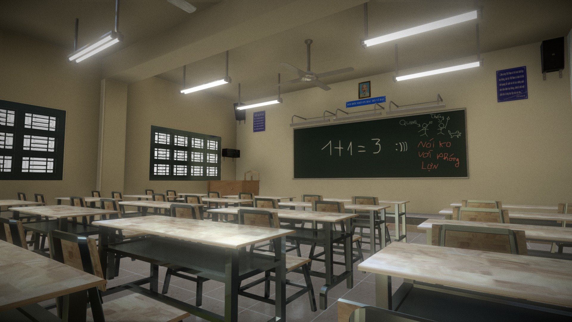 Class Vietnam - Download Free 3D model by NGUYENNGHIAKK [2d36bfe ...