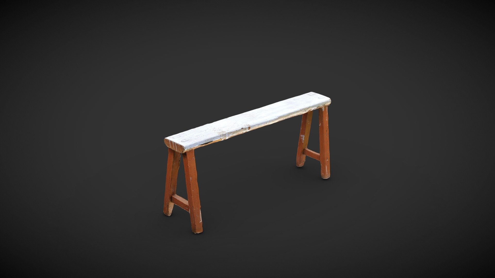 Old Painted Wooden Bench. Scan. - Buy Royalty Free 3D model by Foto ...