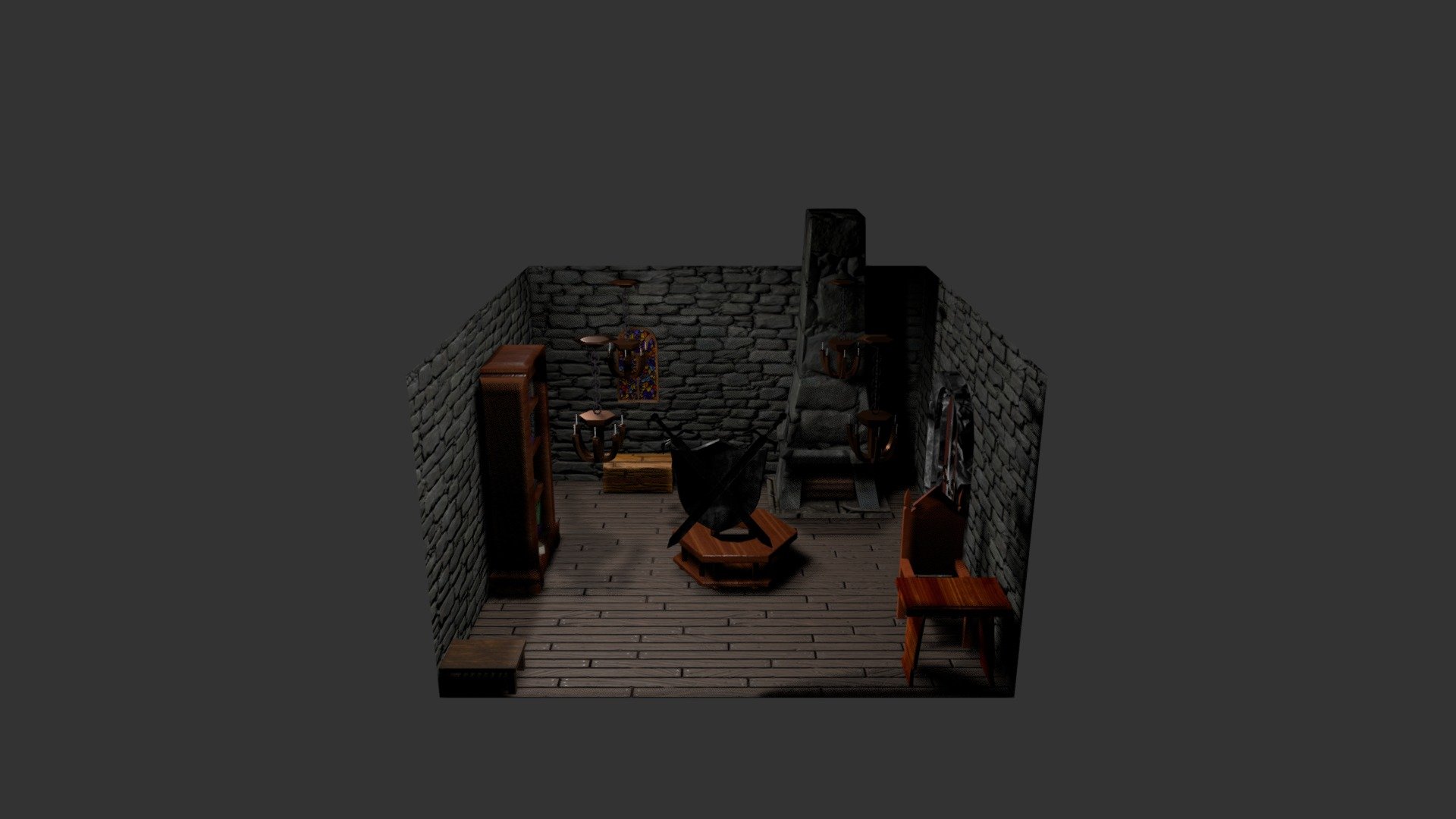 Castle Room - 3D model by Akirame [2d3acbf] - Sketchfab