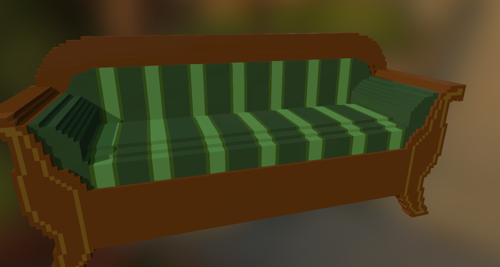 Victorian voxel Couch - 3D model by cubic-lemon [2d3c147] - Sketchfab