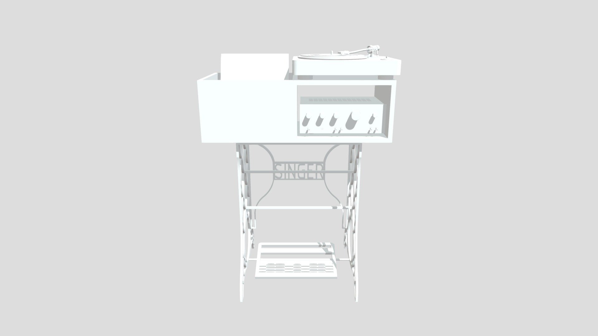 Vinyl Record Cabinet - 3D model by nicoboldo [2d3c6dc] - Sketchfab