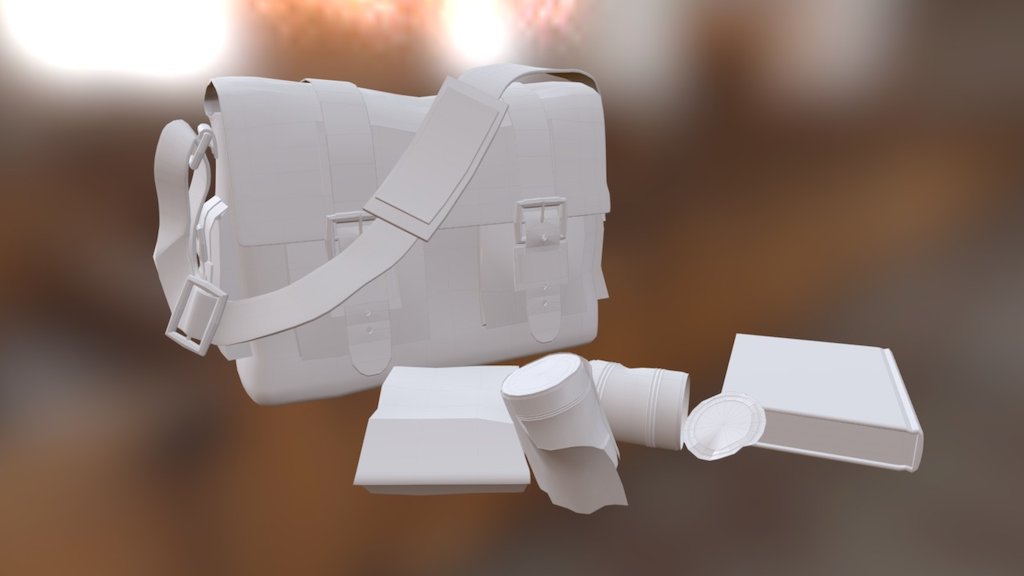 Hard Prop Model: Messenger Bag - 3D model by frustratedly ...