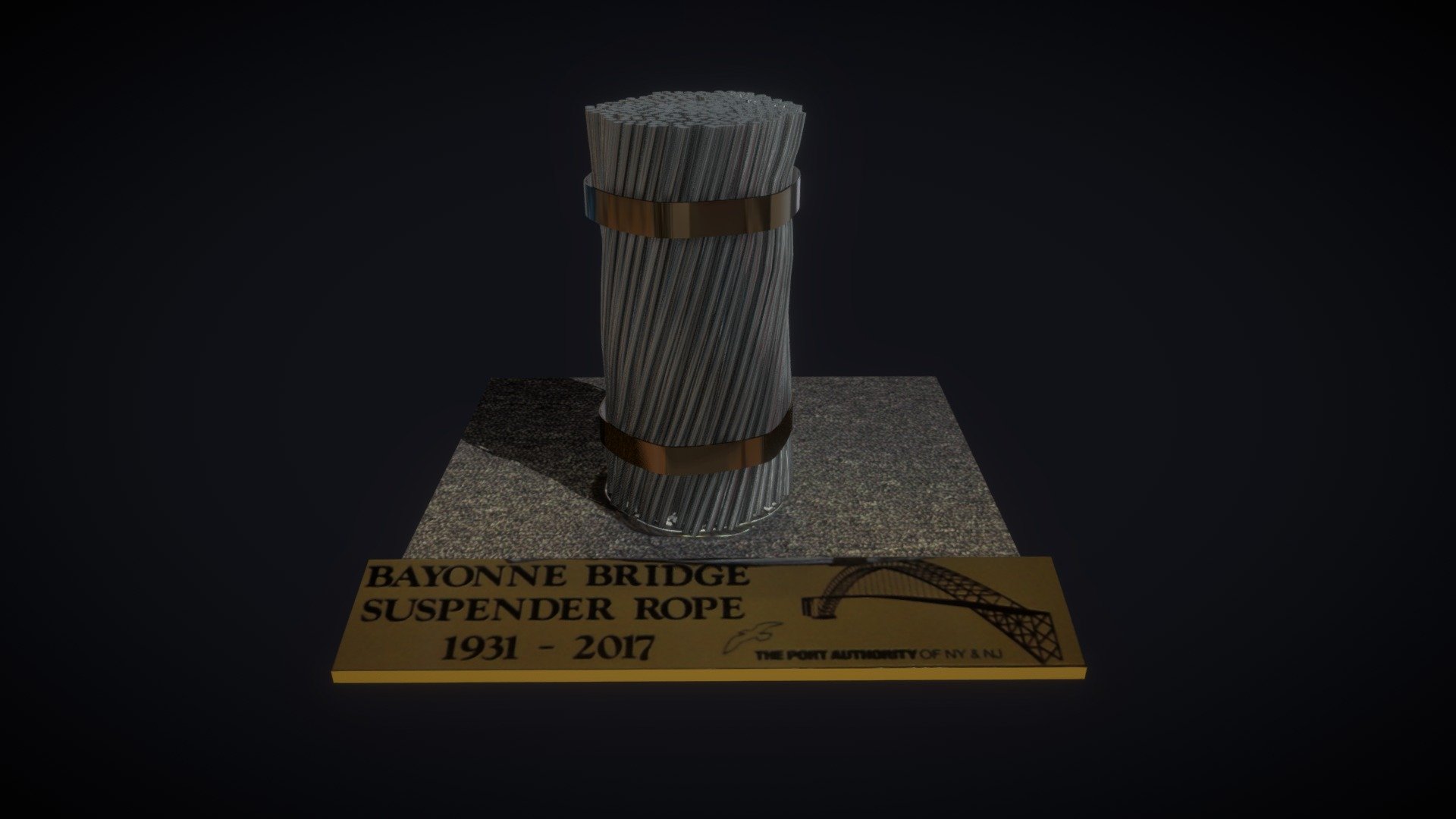 Bayonne Bridge Rope - Download Free 3D model by TRYFIELD [2d3f999 ...