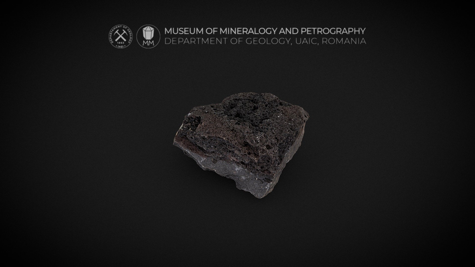 Basalt with pyroxenes (igneous rock) - 3D model by Museum of Mineralogy ...