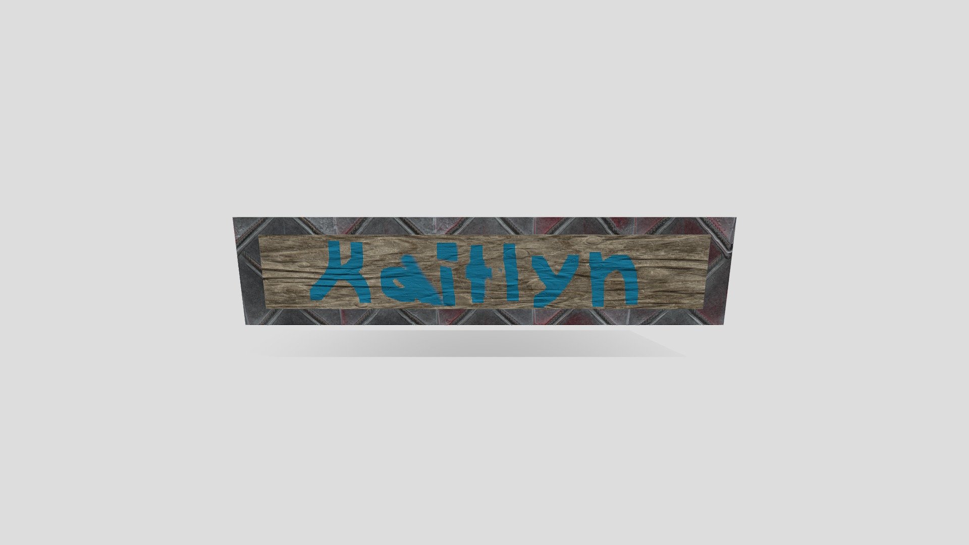 NamePlate - 3D model by kgloor [2d40e5e] - Sketchfab