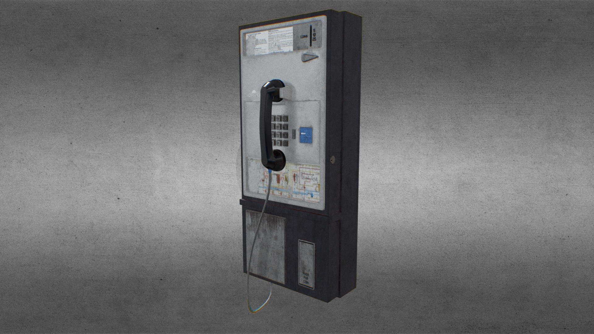 Old Pay Phone - 3D model by Henry Vu (@03HenryV04) [2d423fe] - Sketchfab