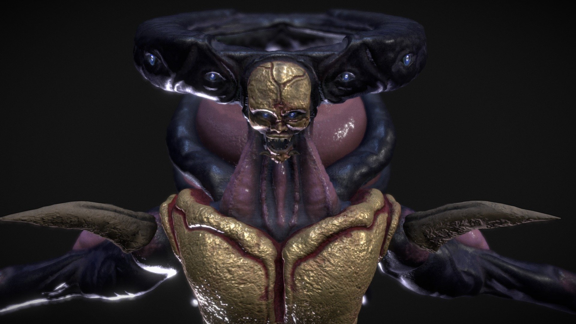 Alien Angel - 3D model by jessemarofke [2d4296e] - Sketchfab