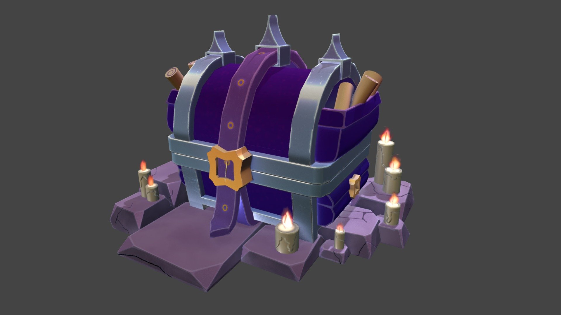 Magic Chest - Download Free 3D model by Alex C (@alexcisneros) [2d42ad0 ...