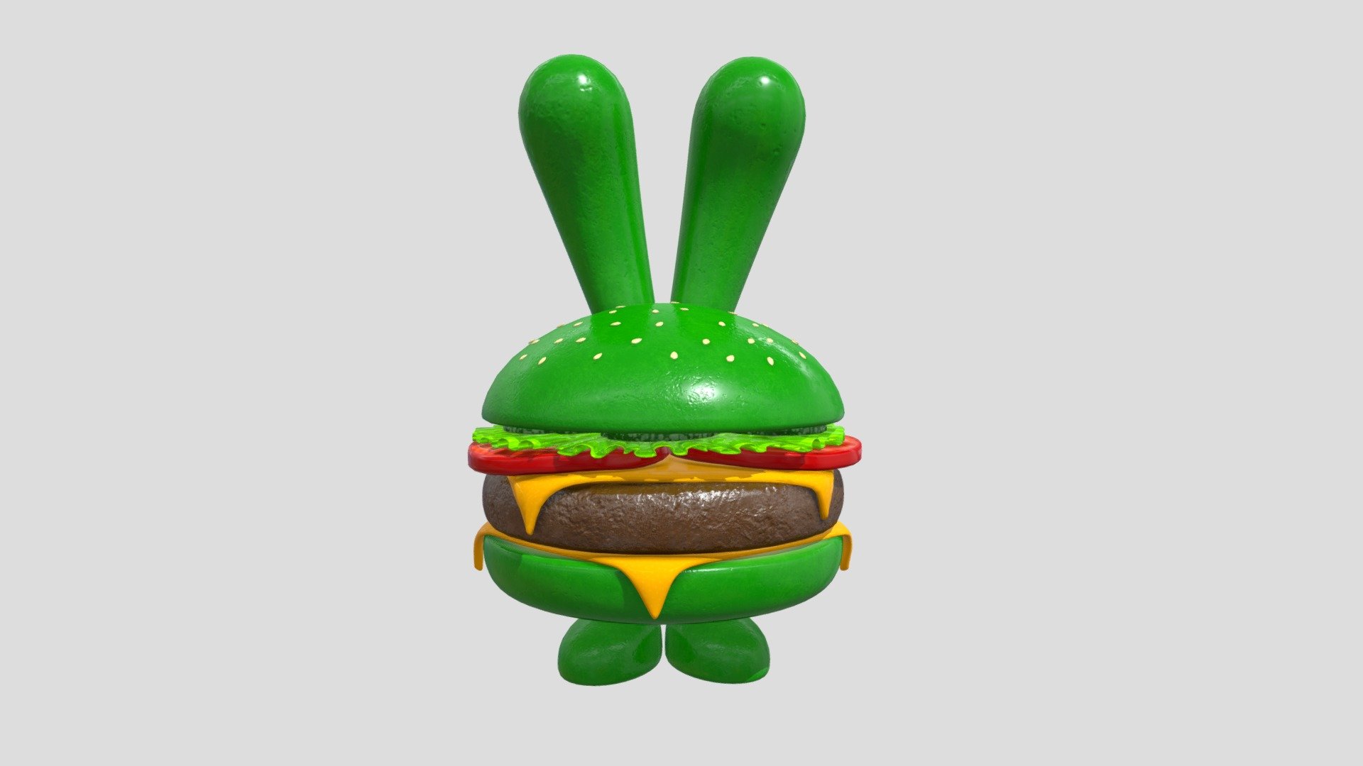Roko Burger - by ArtCebola - Green Version - 3D model by ArtCebola ...
