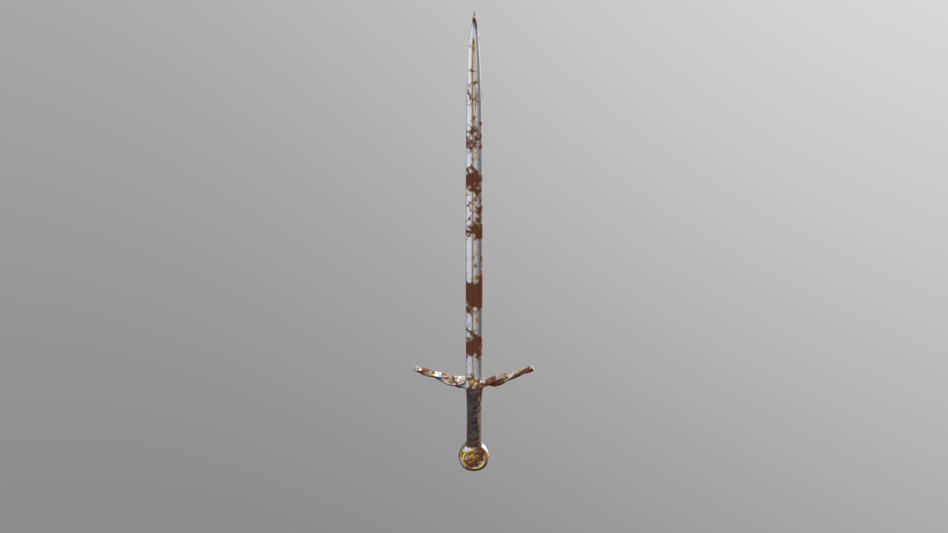 Rusted Medieval sword - Download Free 3D model by ...