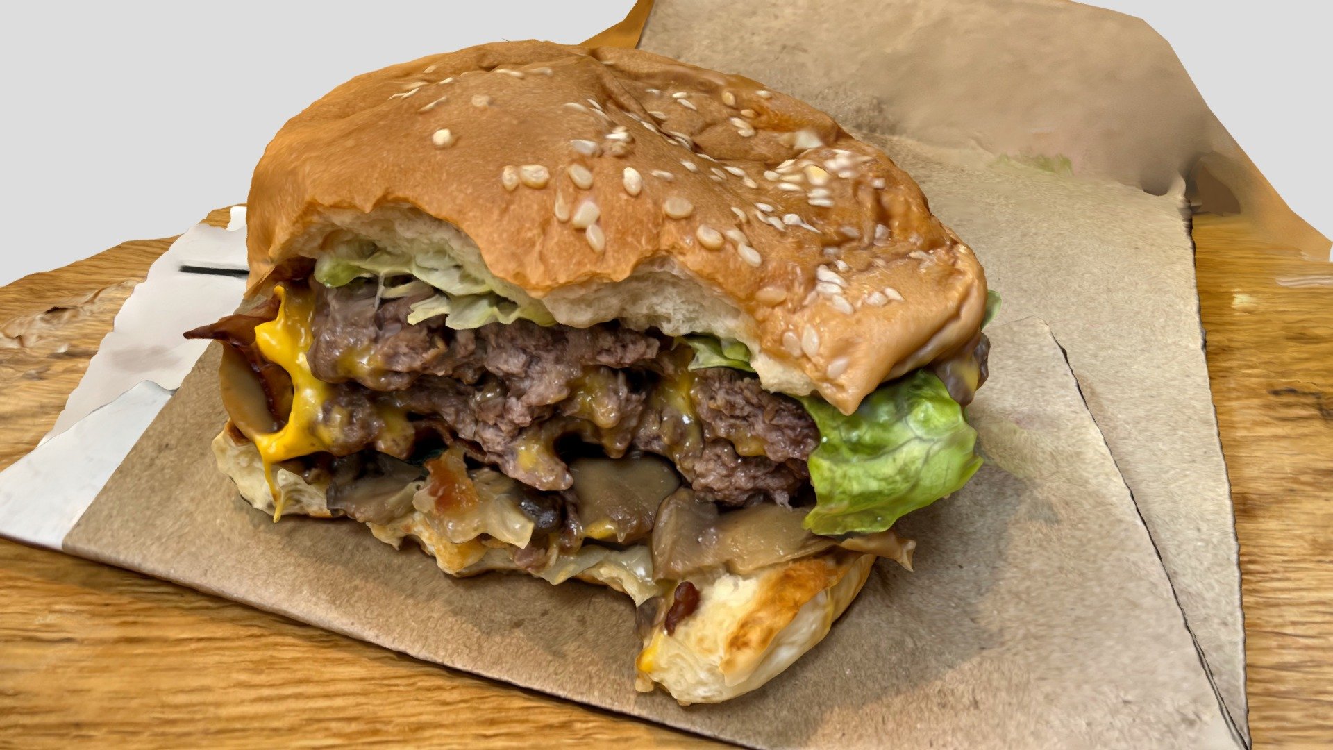 Five guys bacon double cheeseburger - Buy Royalty Free 3D model by Alex ...